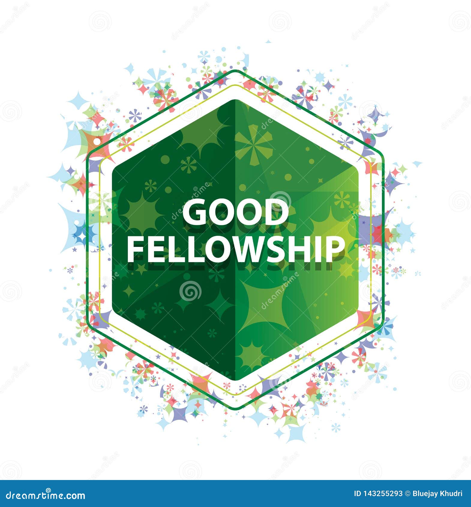 Good Fellowship Abstract Digital Banner Yellow Background Stock Image ...