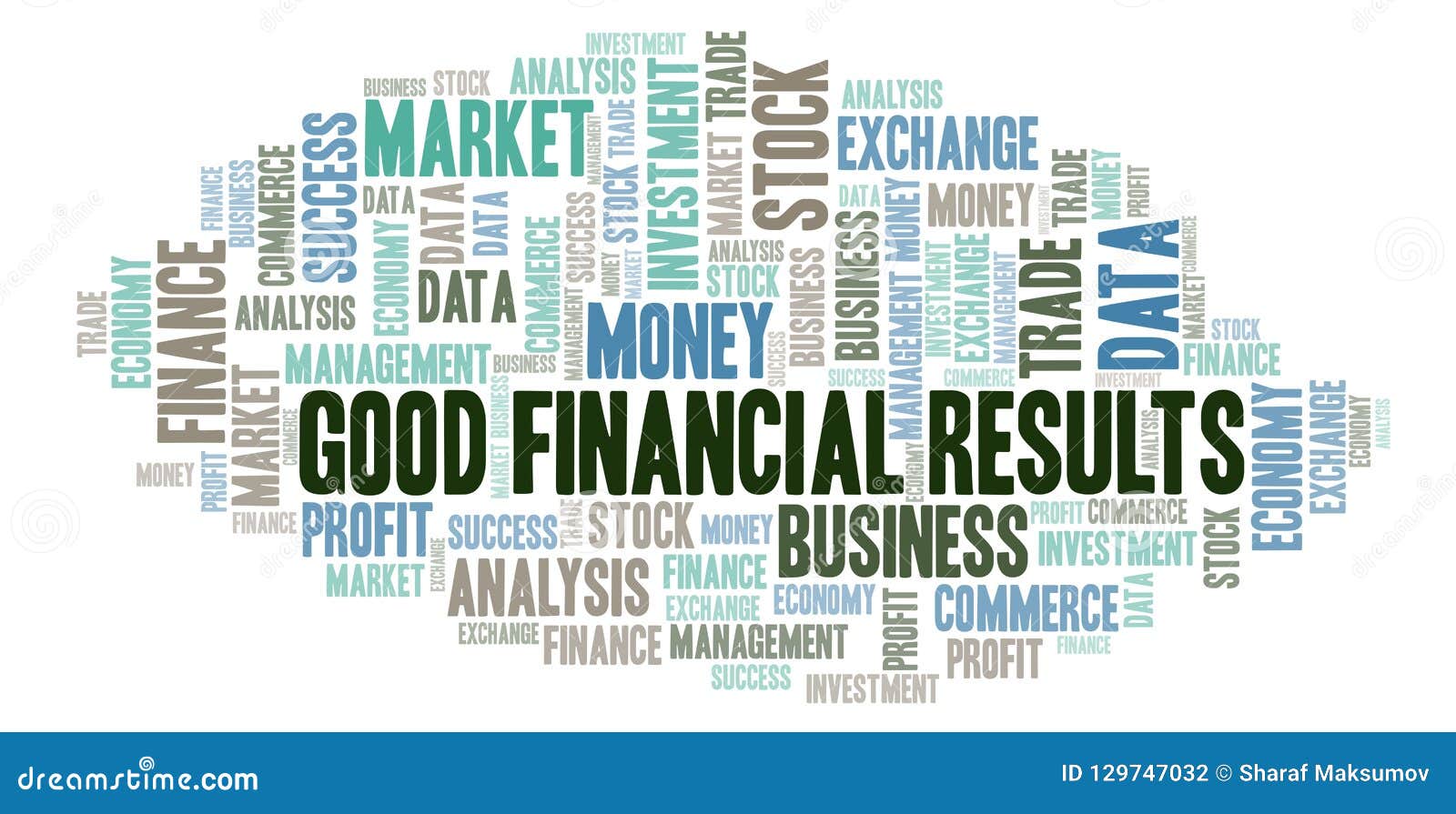 Good Financial Results Word Cloud. Stock Illustration - Illustration of ...