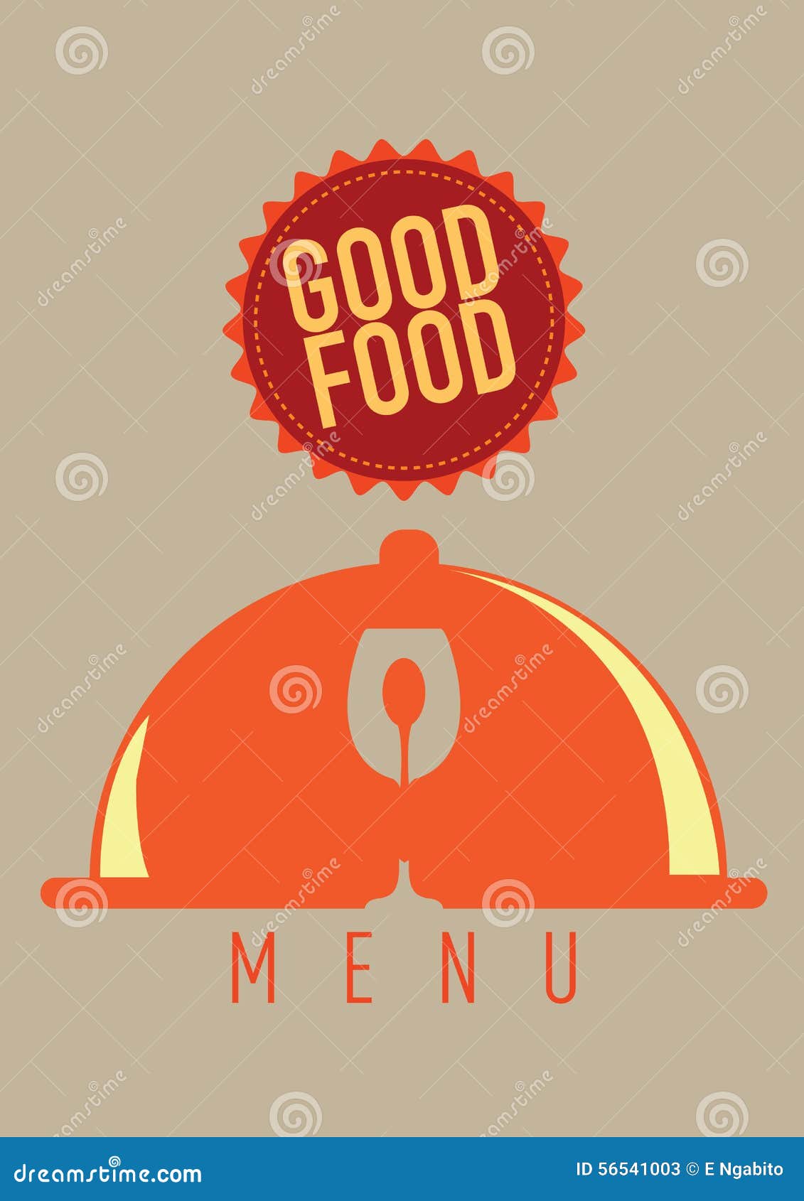 Good food menu sign stock vector. Illustration of colors - 56541003