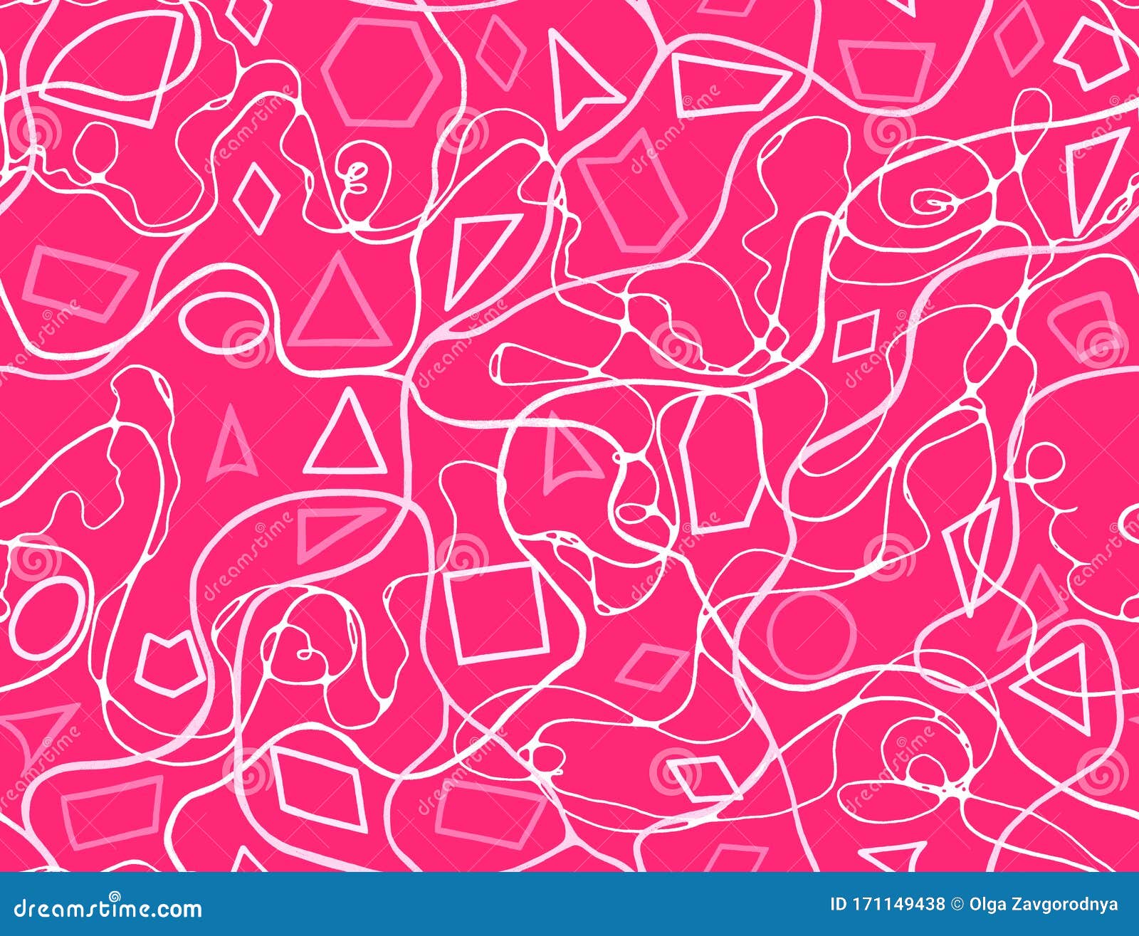 Good Fortune Seamless Abstract Pattern Stock Illustration ...