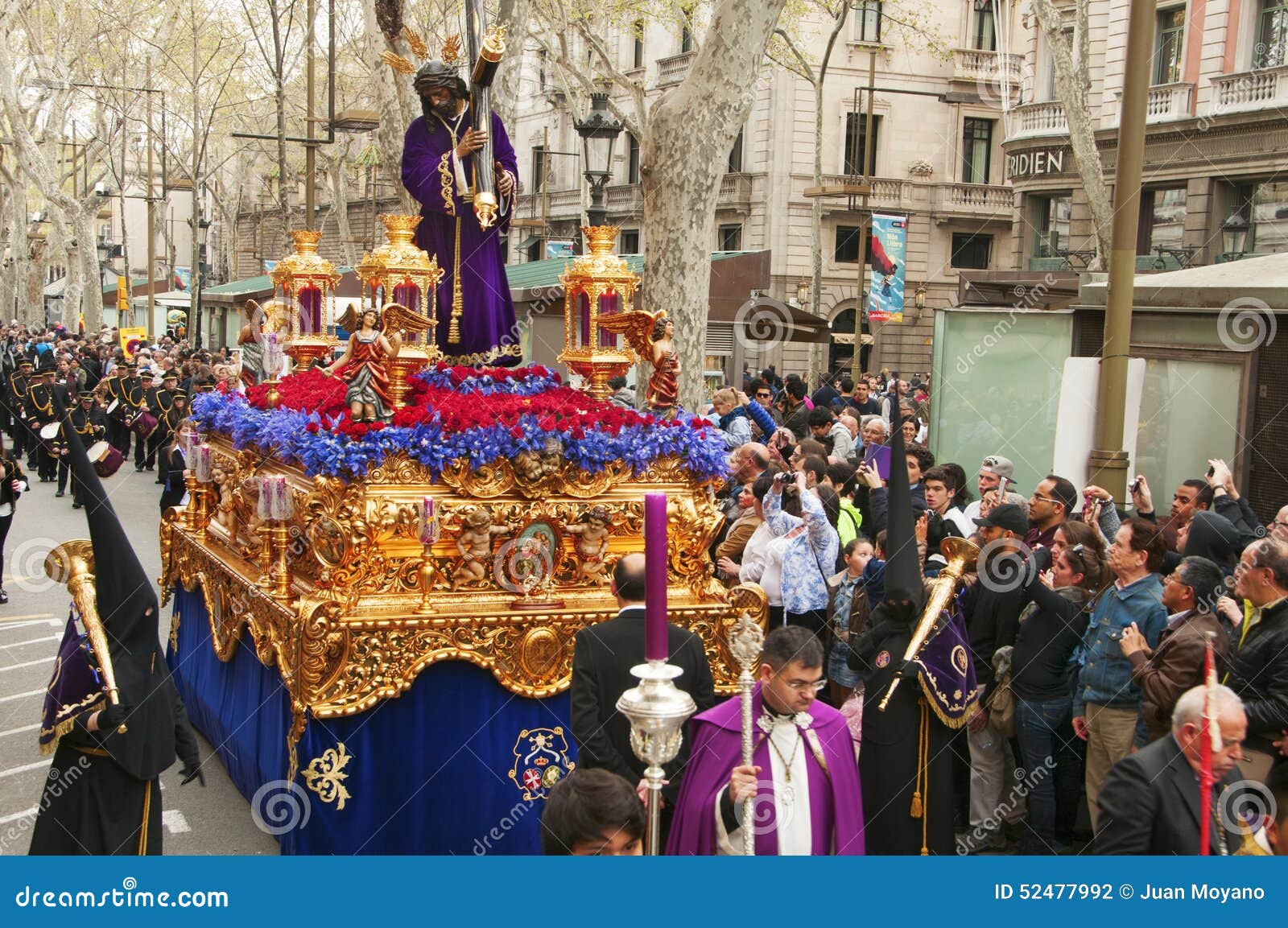Good Friday Procession in Barcelona, Spain Editorial Photography ...