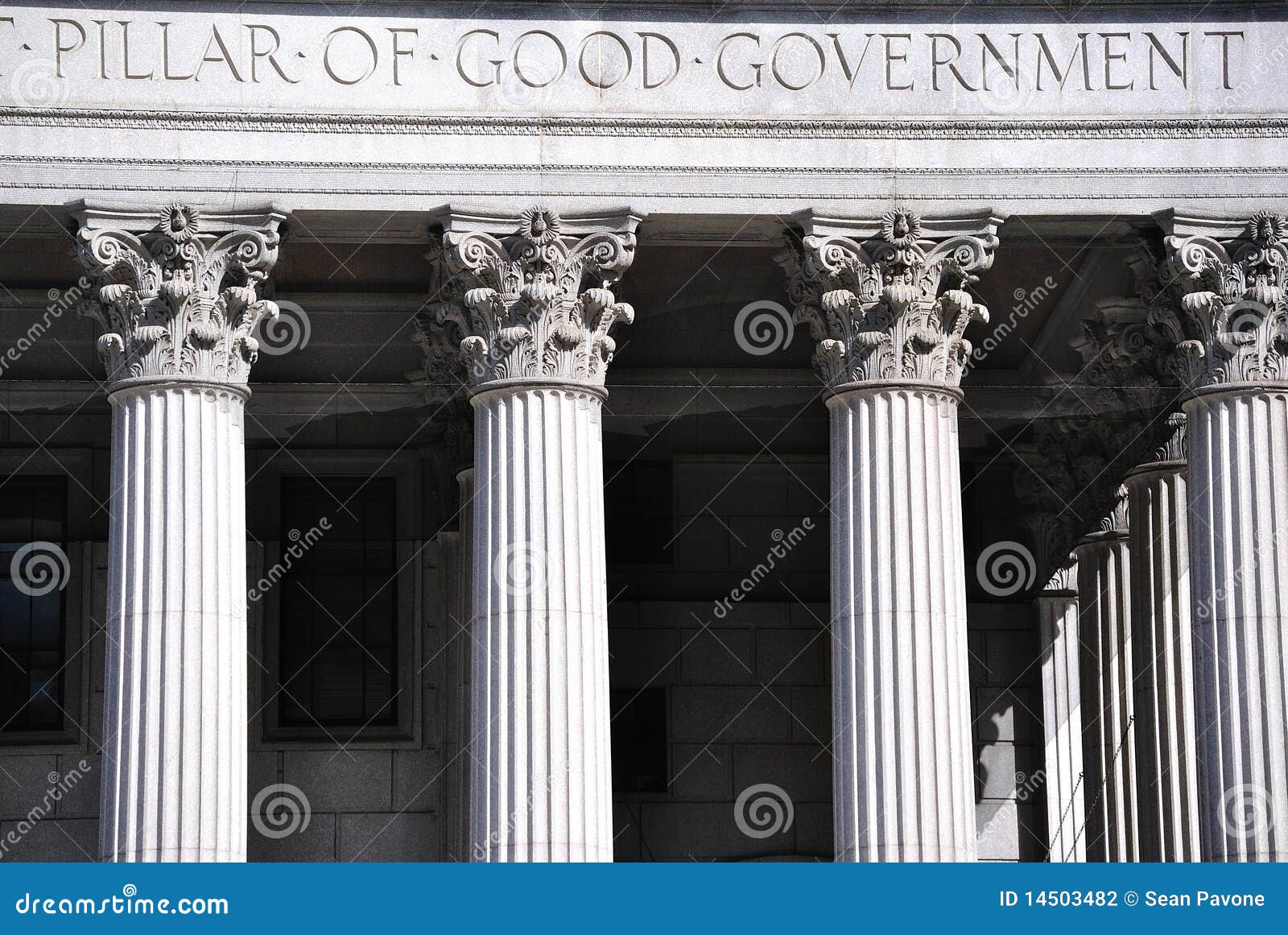 Good Government Court House Stock Photo - Image of america, pillars ...