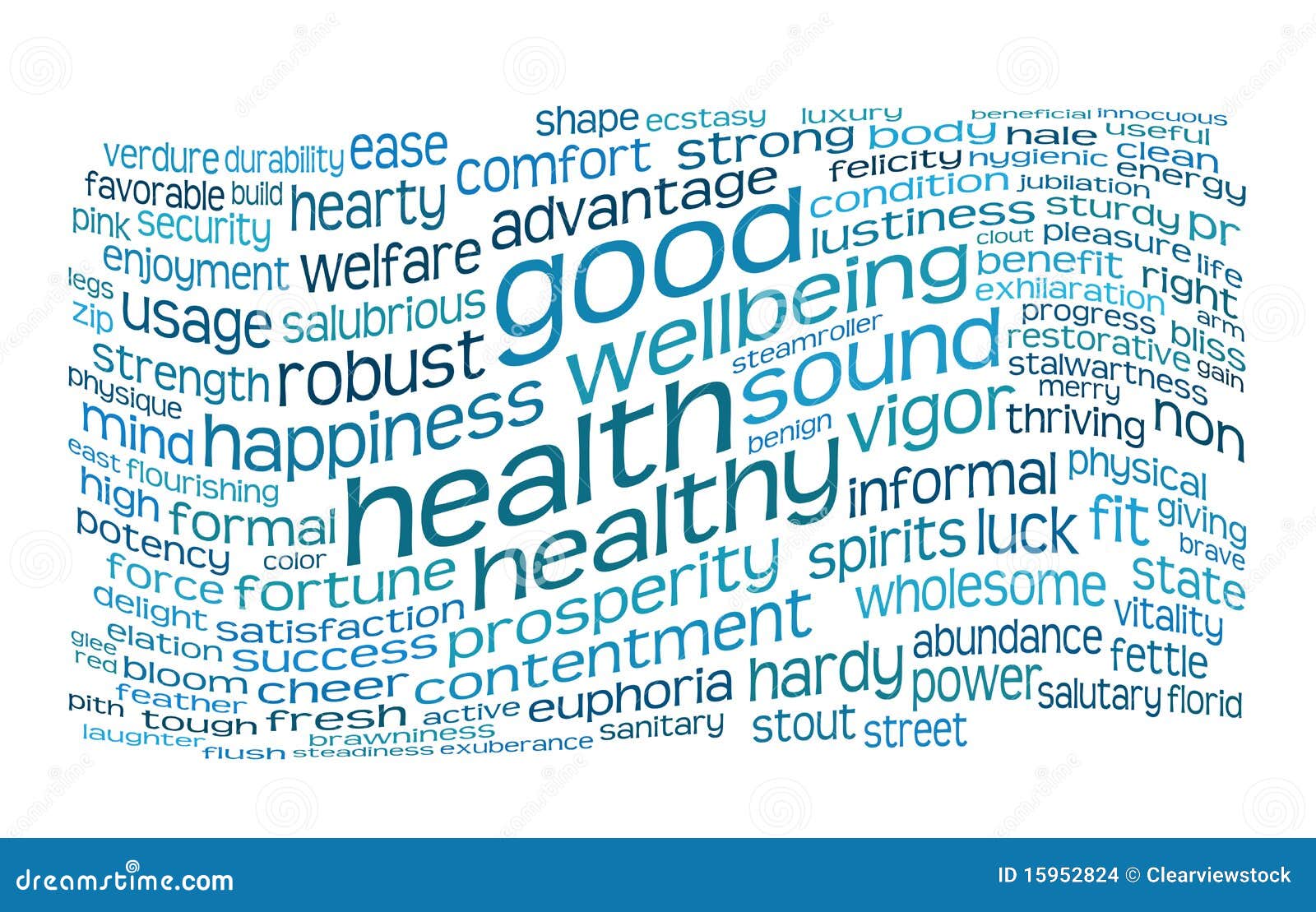 Good Health and Wellbeing Tag Cloud Stock Illustration - Illustration ...