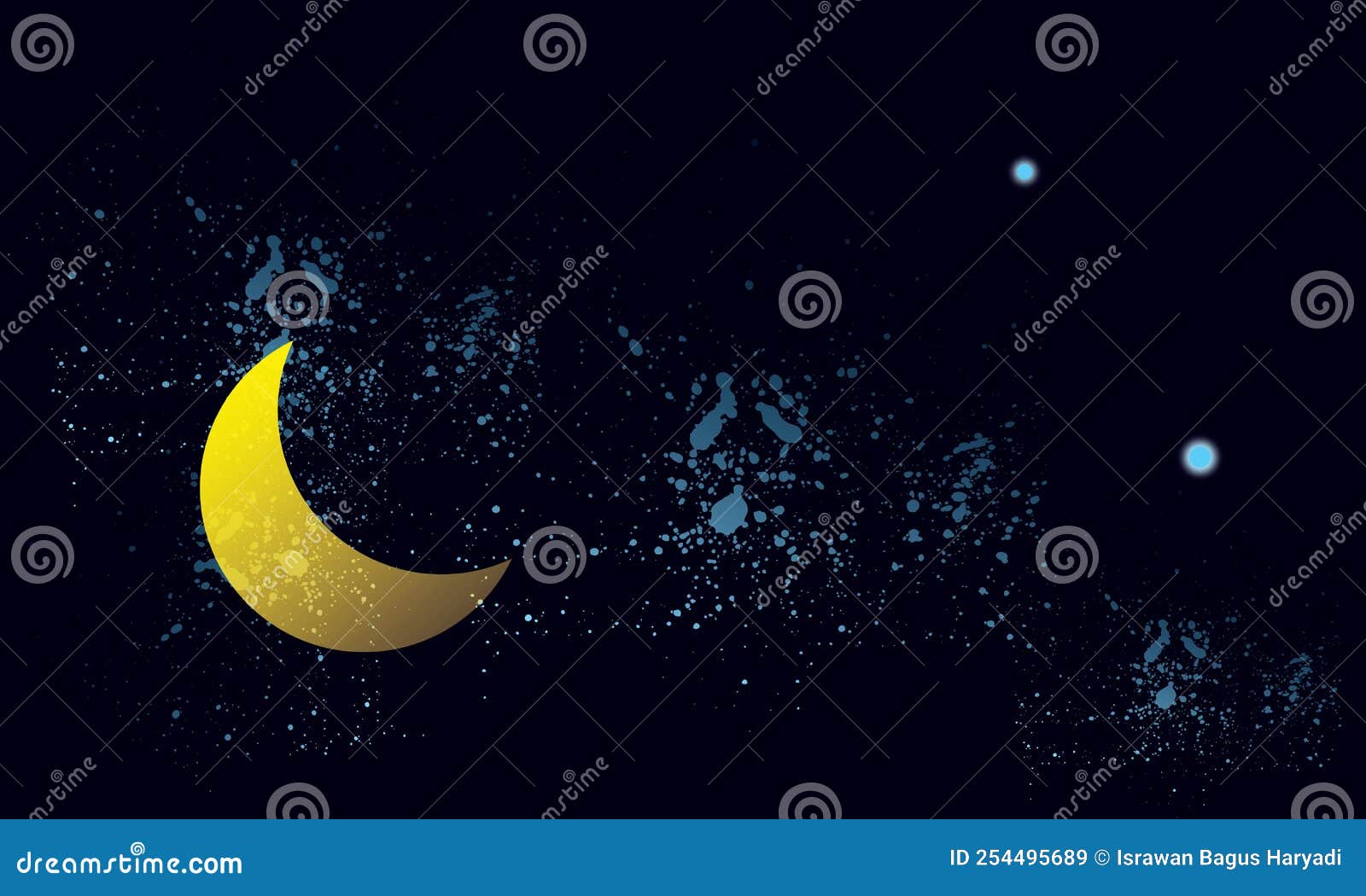Beautiful and Cheerful Night Sky Type 2 Stock Vector - Illustration of ...