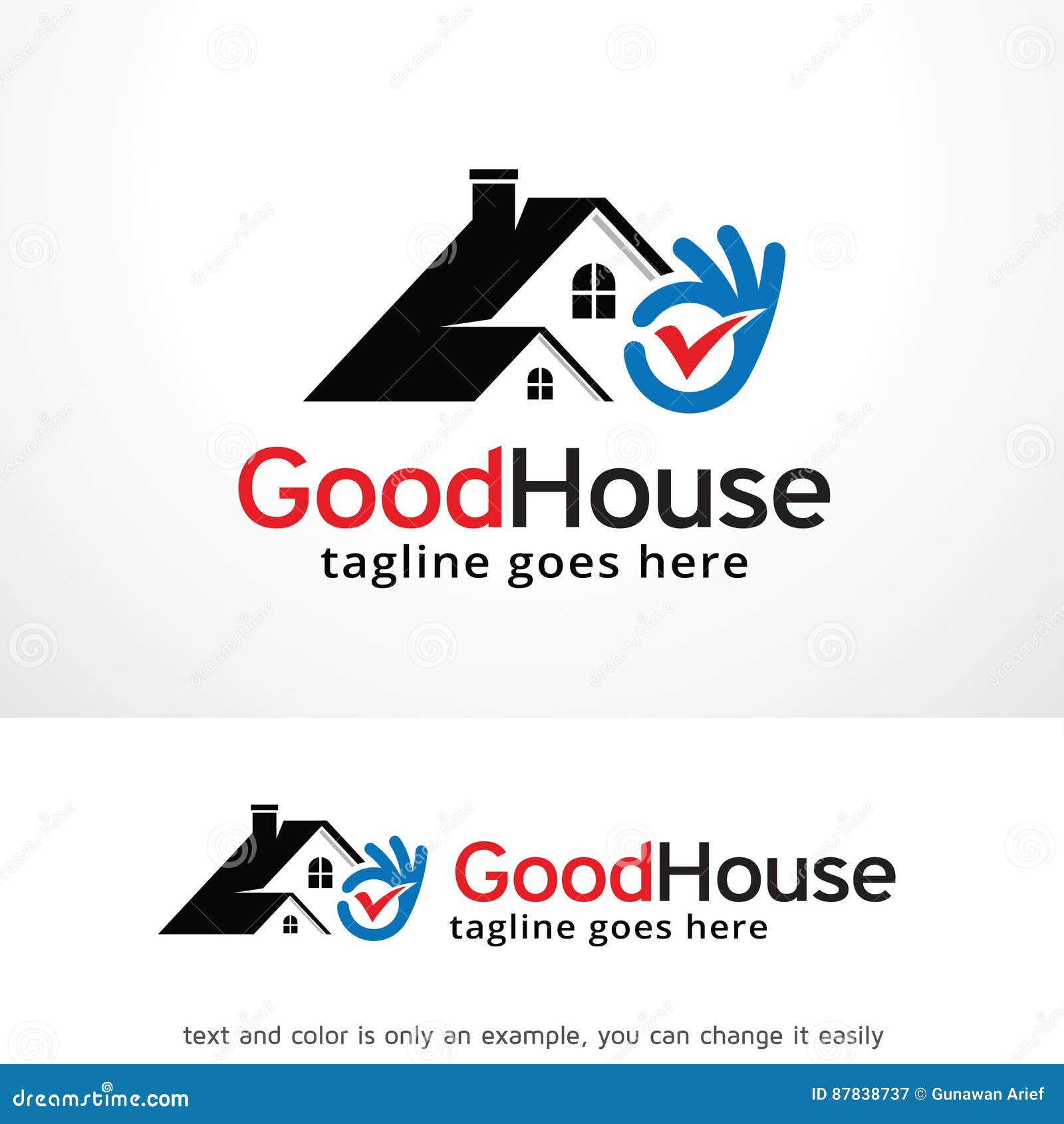 Good House Logo Template Design Vector Stock Vector - Illustration of ...