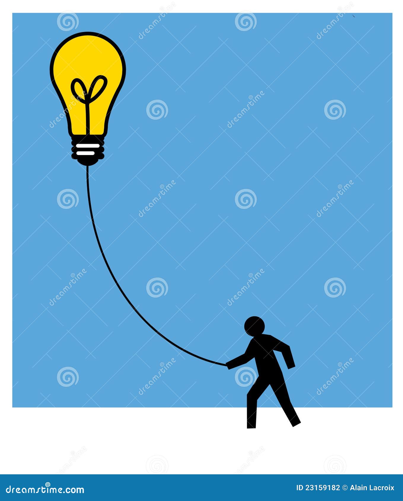 Good idea stock illustration. Illustration of leadership - 23159182