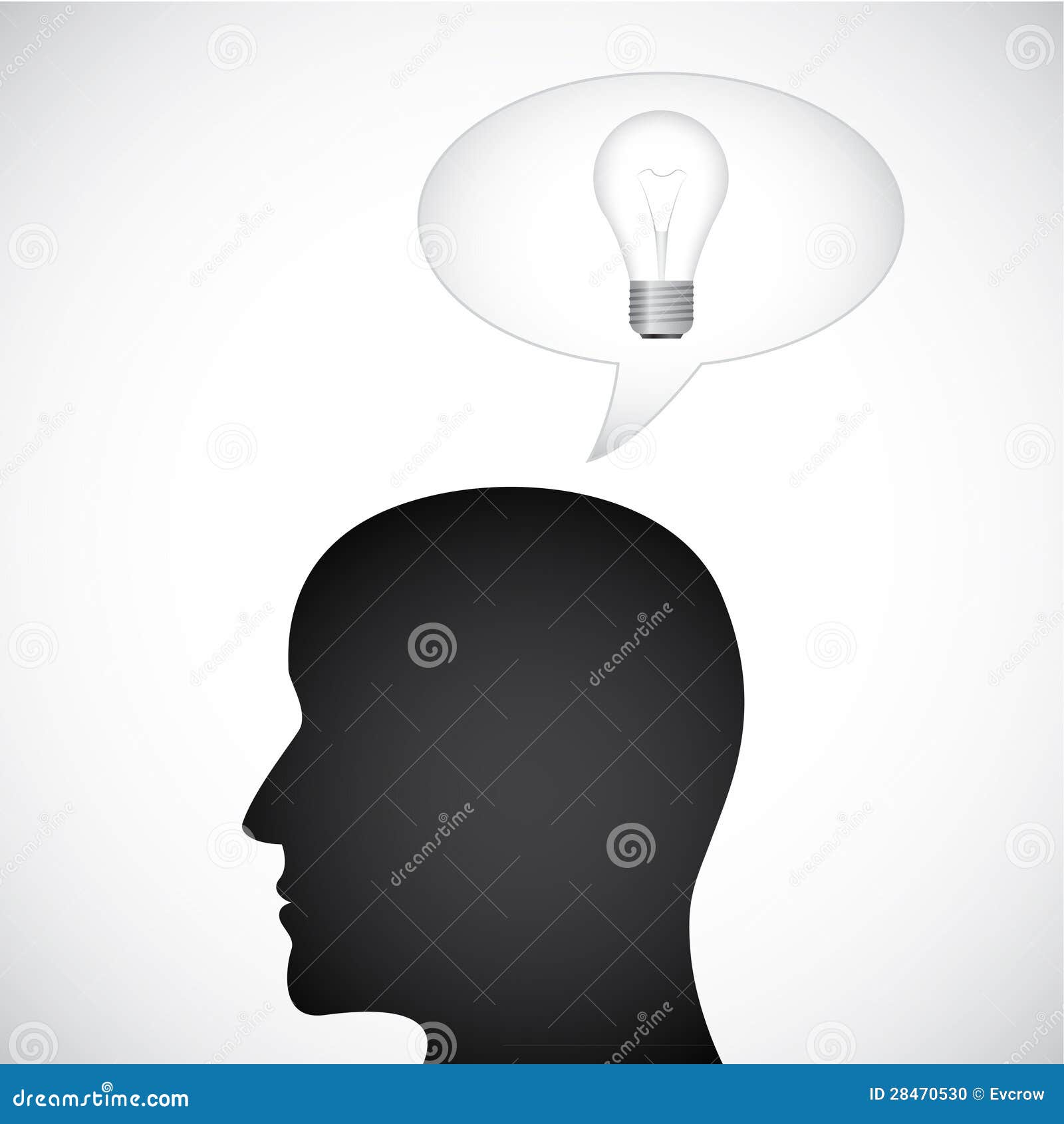Good idea stock vector. Illustration of contemplation - 28470530