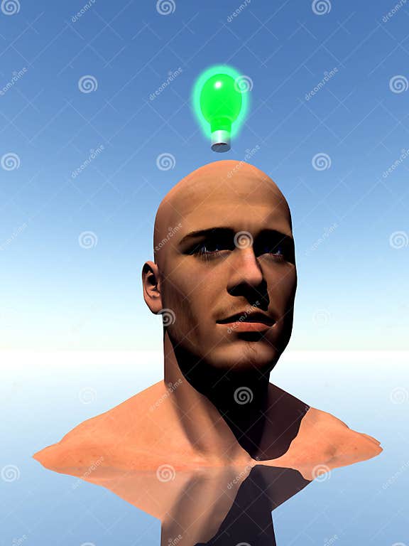 A Good Idea 4 stock illustration. Illustration of figure - 1055118