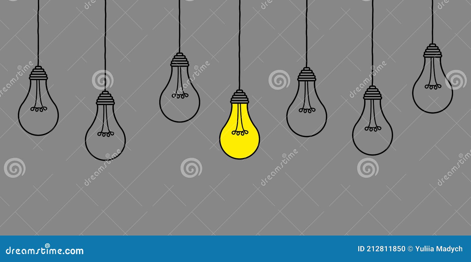Good Idea. Banner Light Bulb Idea Concept, Creative Concept Light Bulb ...