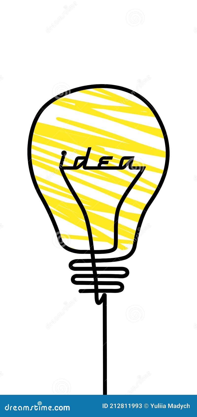 Good Idea. Banner Light Bulb Idea Concept, Creative Concept Light Bulb ...
