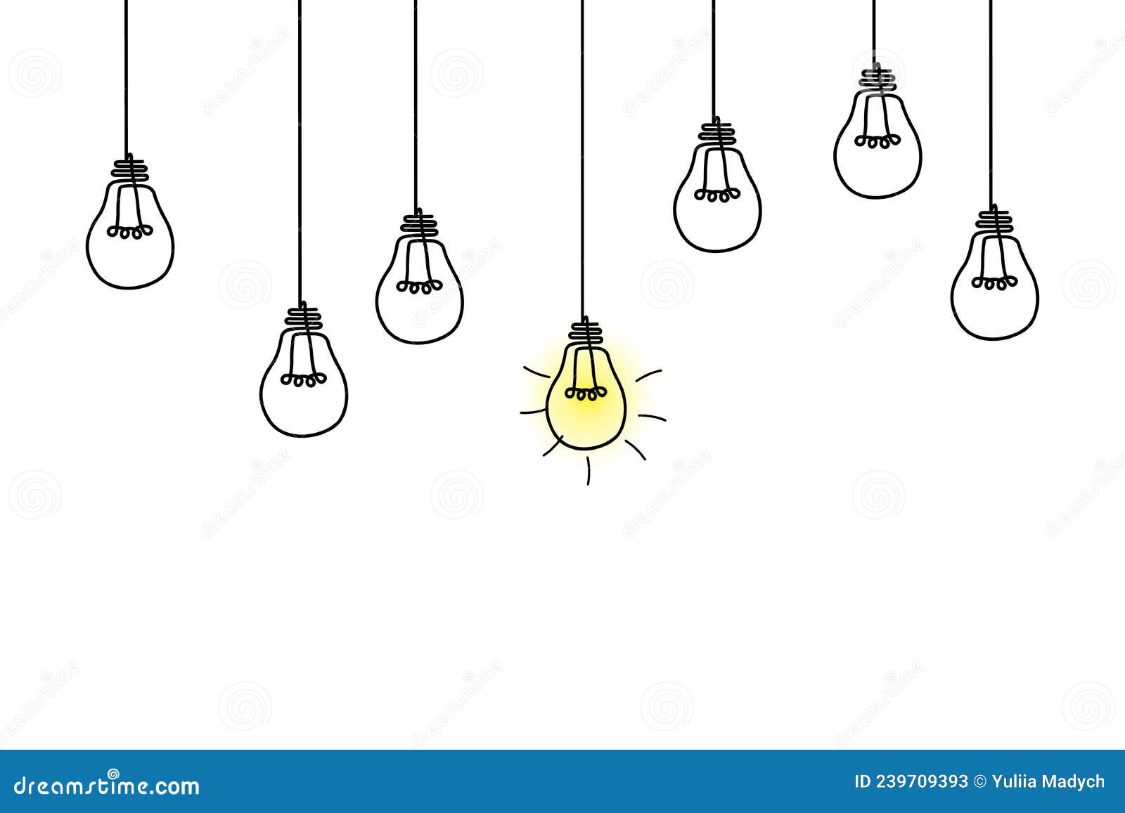 Good Idea. Banner Light Bulb Idea Concept, Creative Concept Light Bulb ...