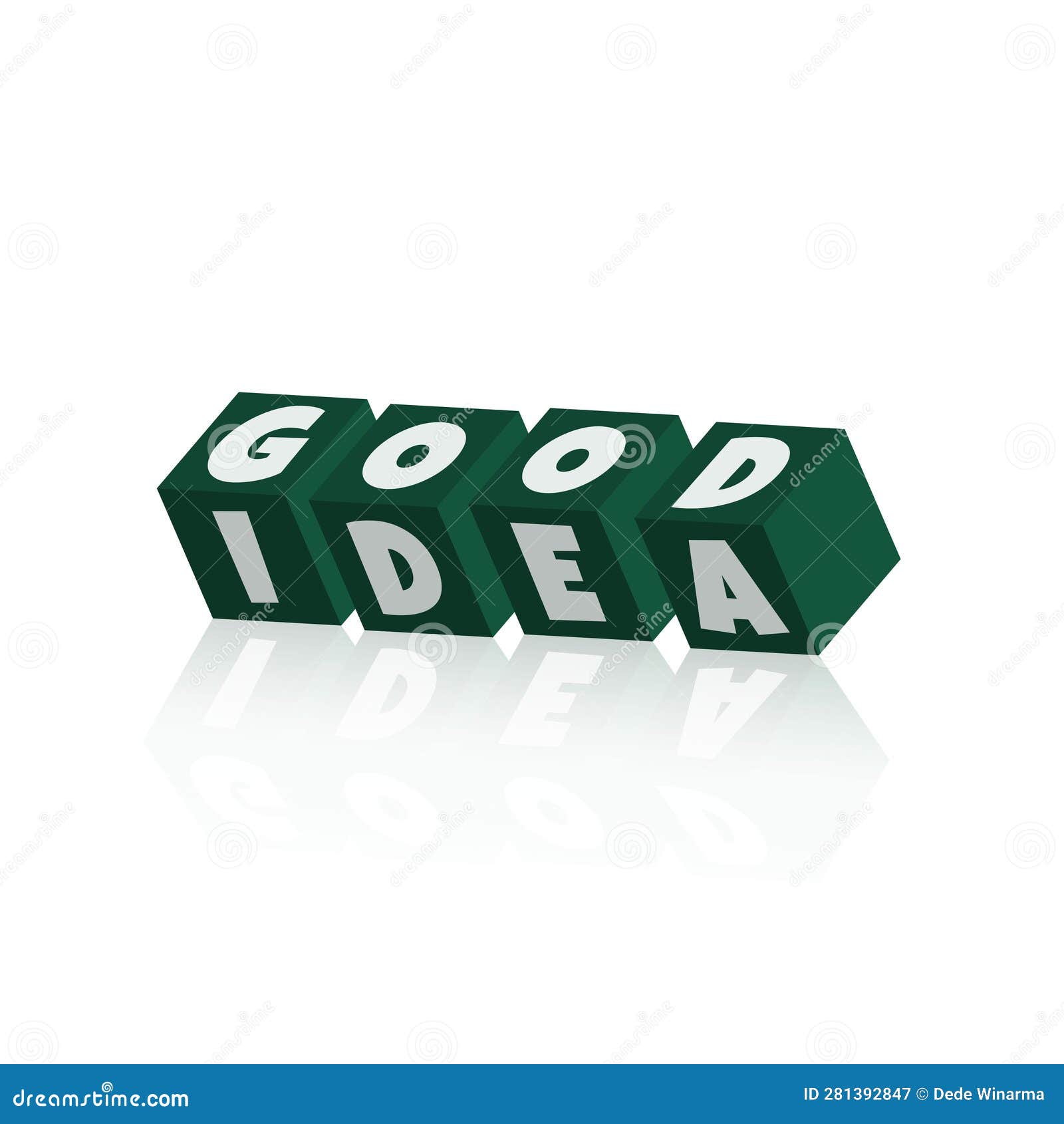 Good Idea in the Boxes Design Vector Illustration Stock Vector ...