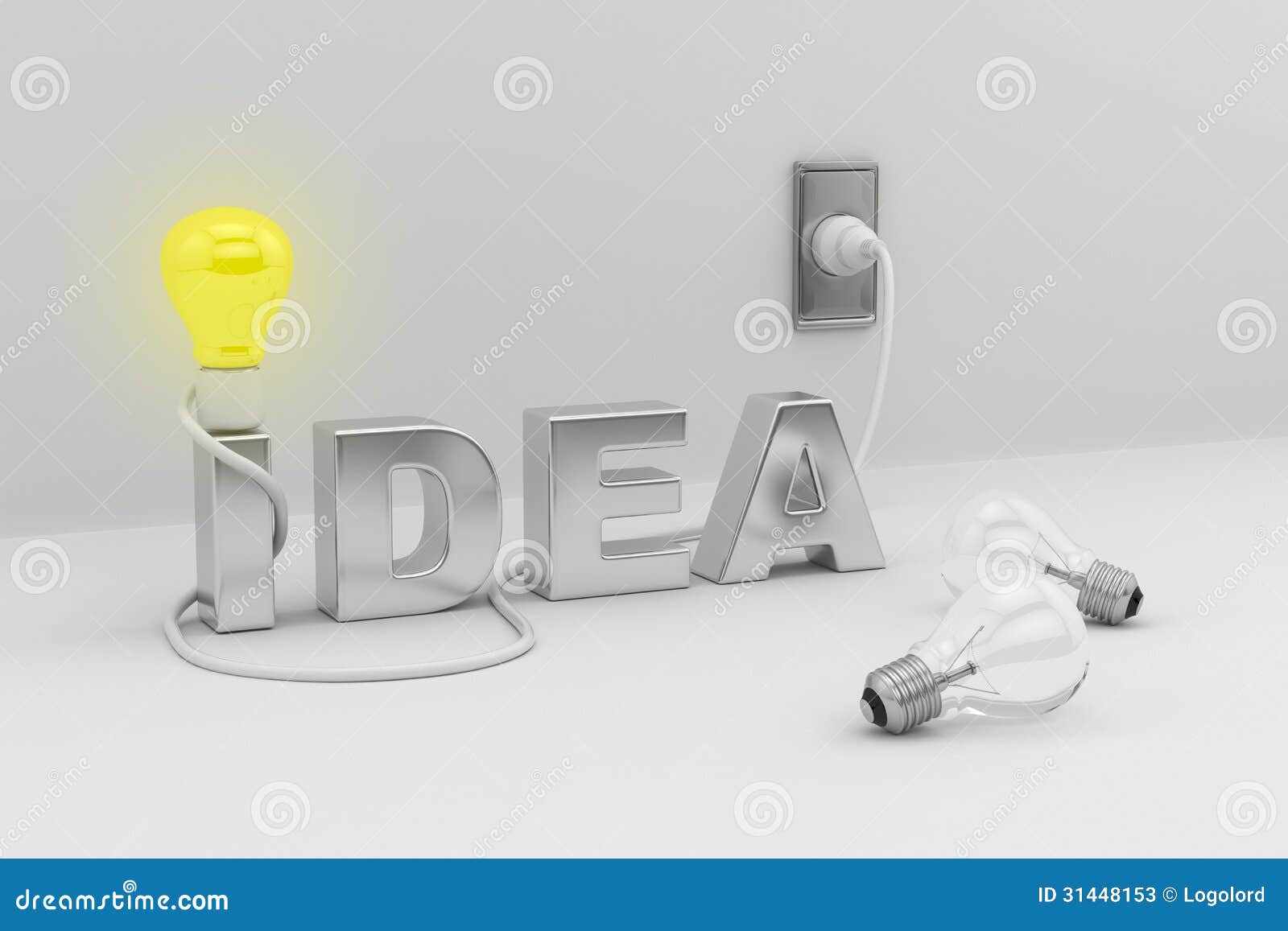 Good Idea: Light Bulb stock illustration. Illustration of energy - 31448153