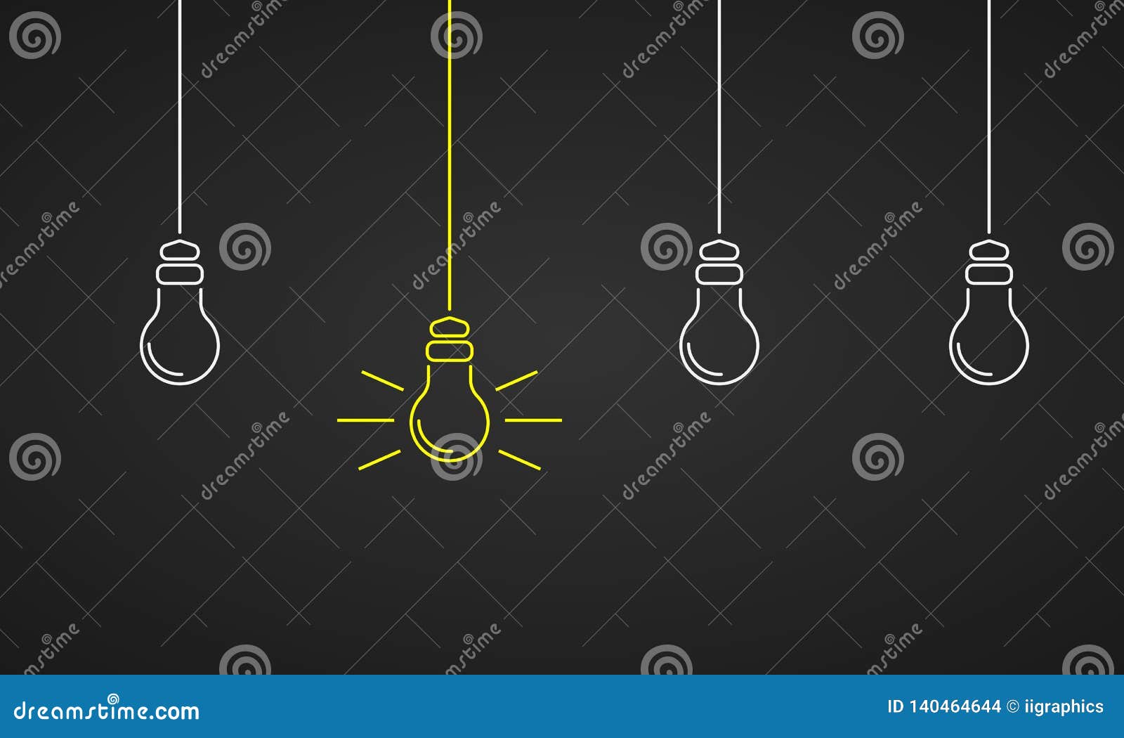 Good Idea - Light Bulb Illustration - Background Stock Illustration ...