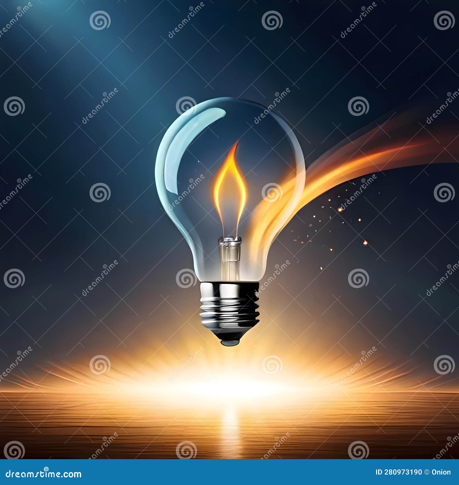 Lightbulb Moment - Ai Generated Image Stock Illustration - Illustration ...