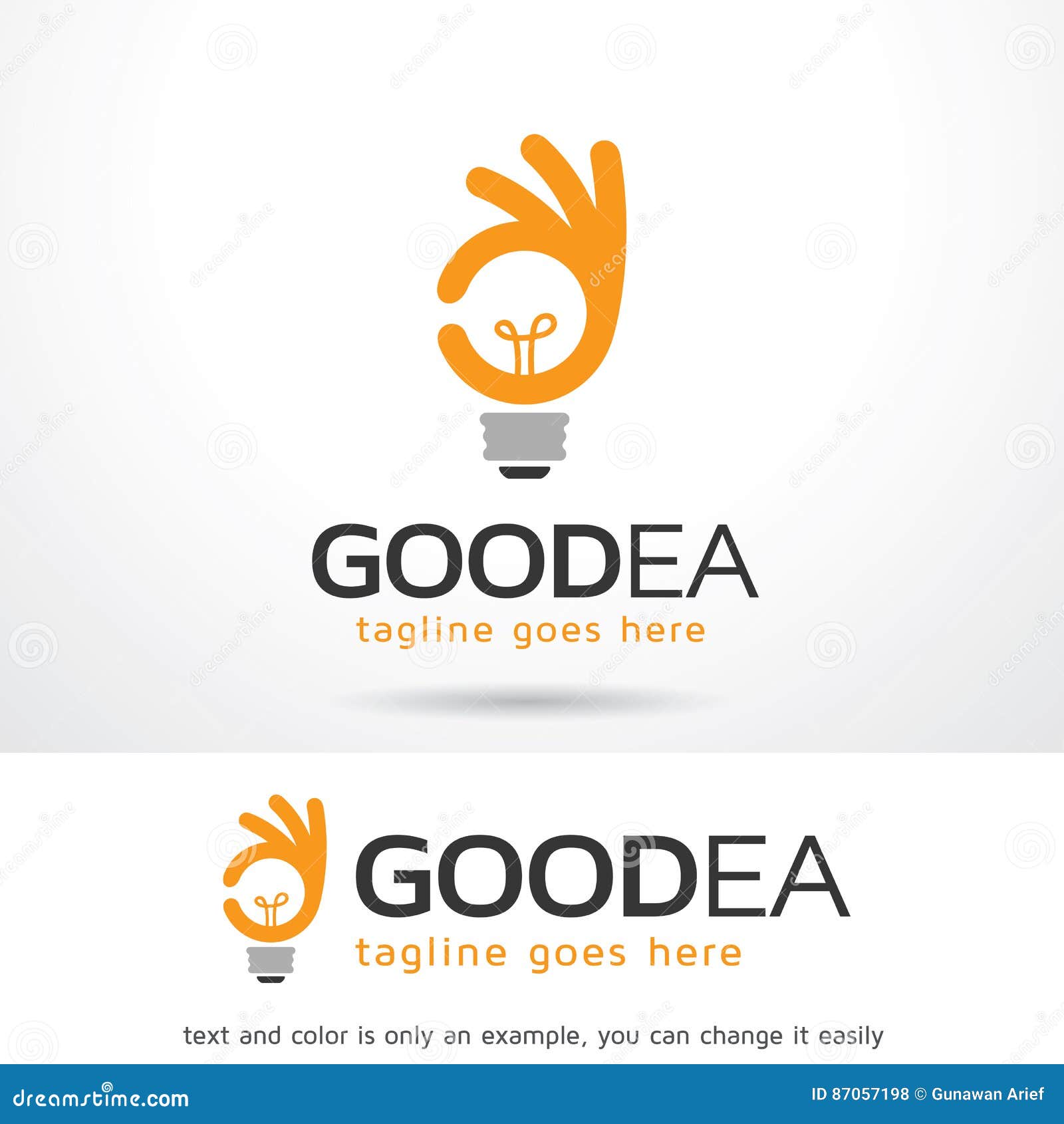 Good Idea Logo Template Design Vector Stock Vector - Illustration of ...