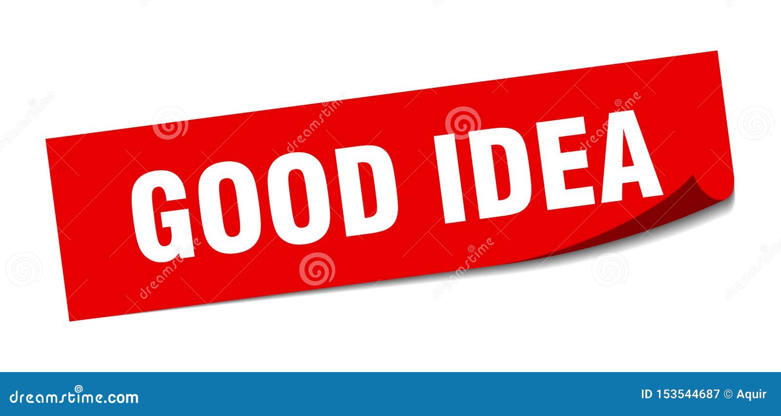 Good idea sticker. stock vector. Illustration of page - 153544687