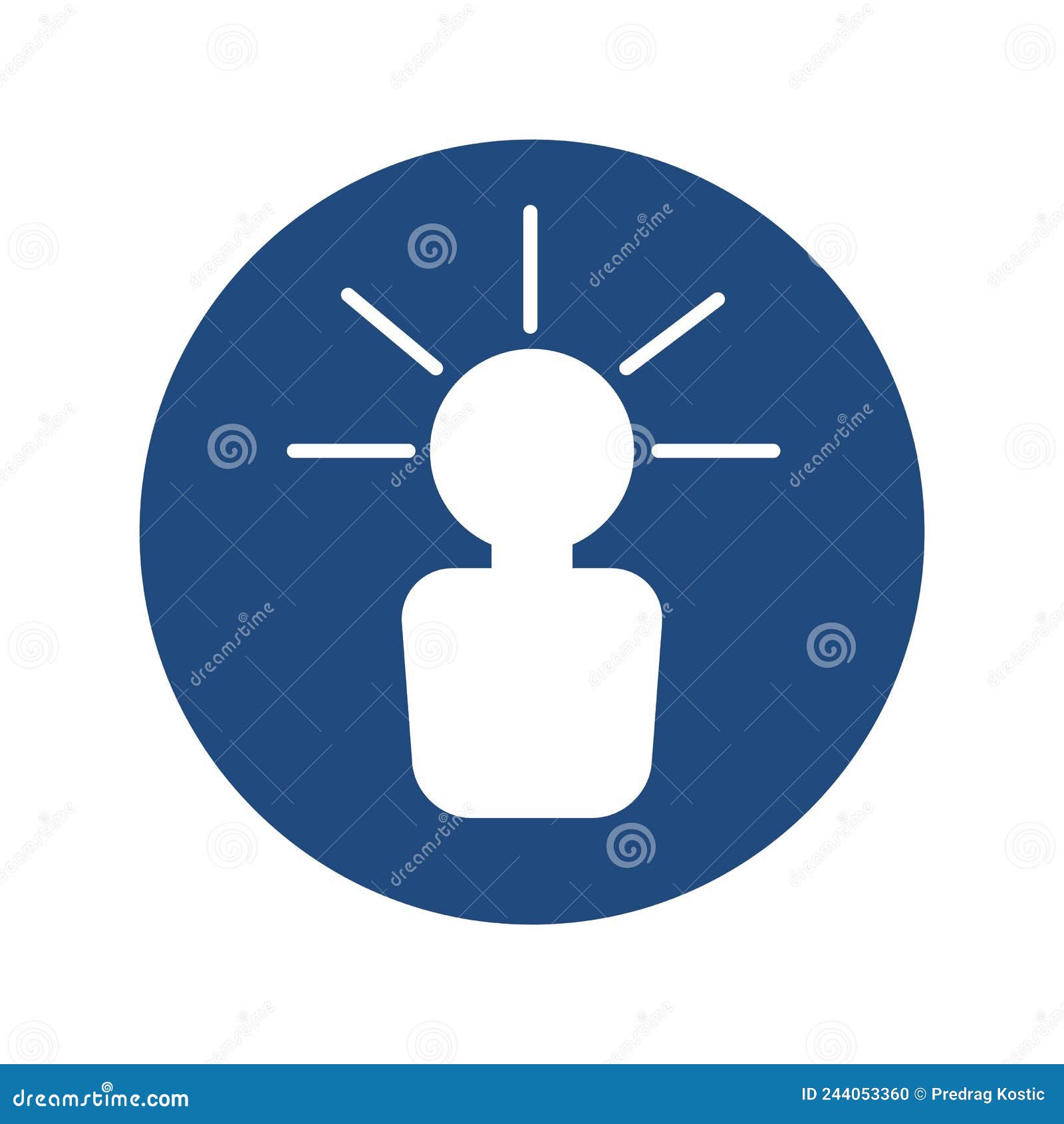Good idea symbol stock illustration. Illustration of intelligent ...