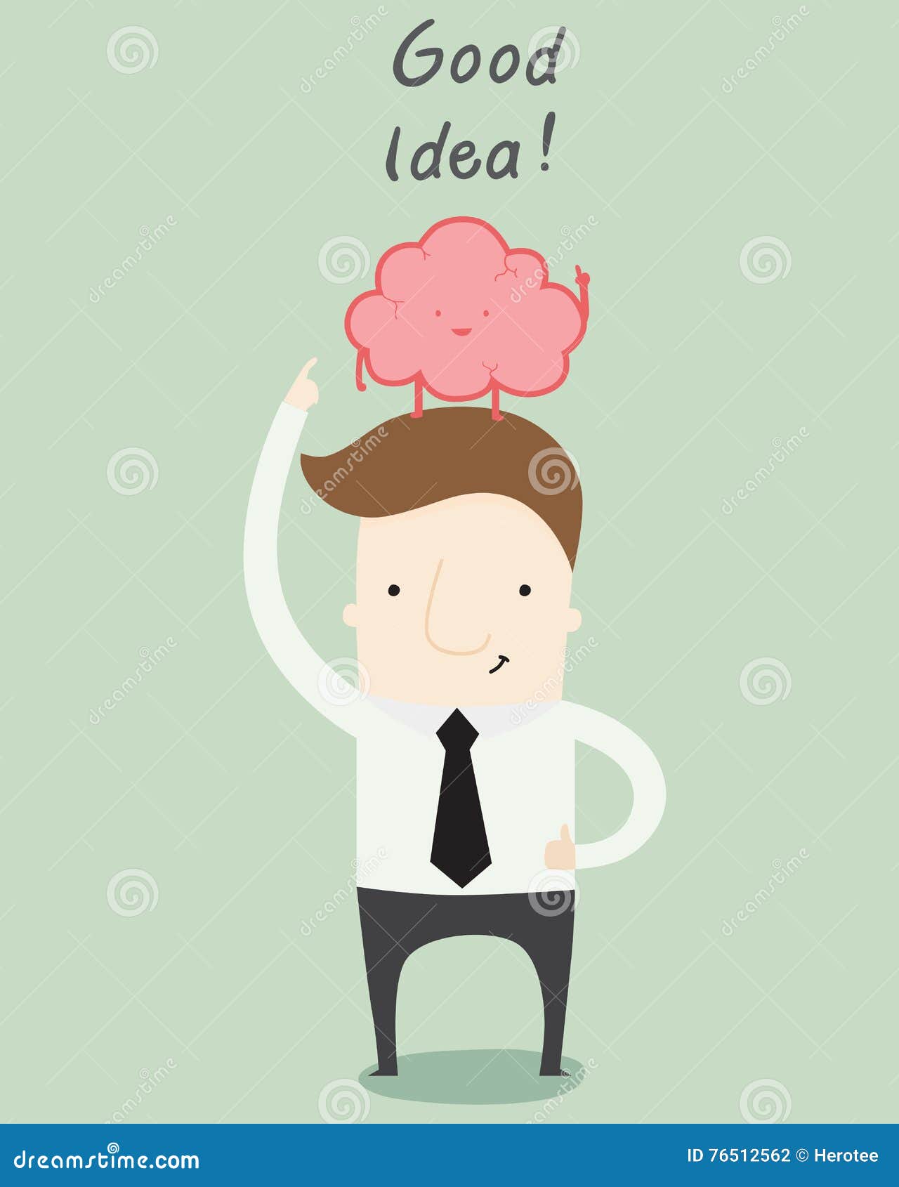Good Idea stock vector. Illustration of cute, good, vector - 76512562