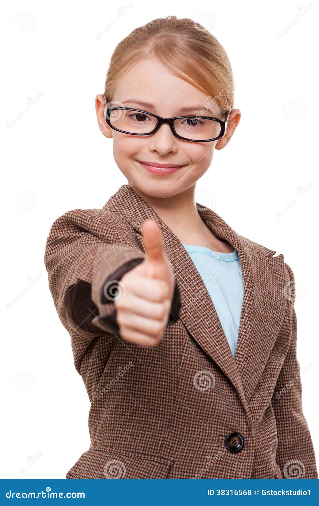 Good job! stock photo. Image of isolated, gesturing, blond - 38316568