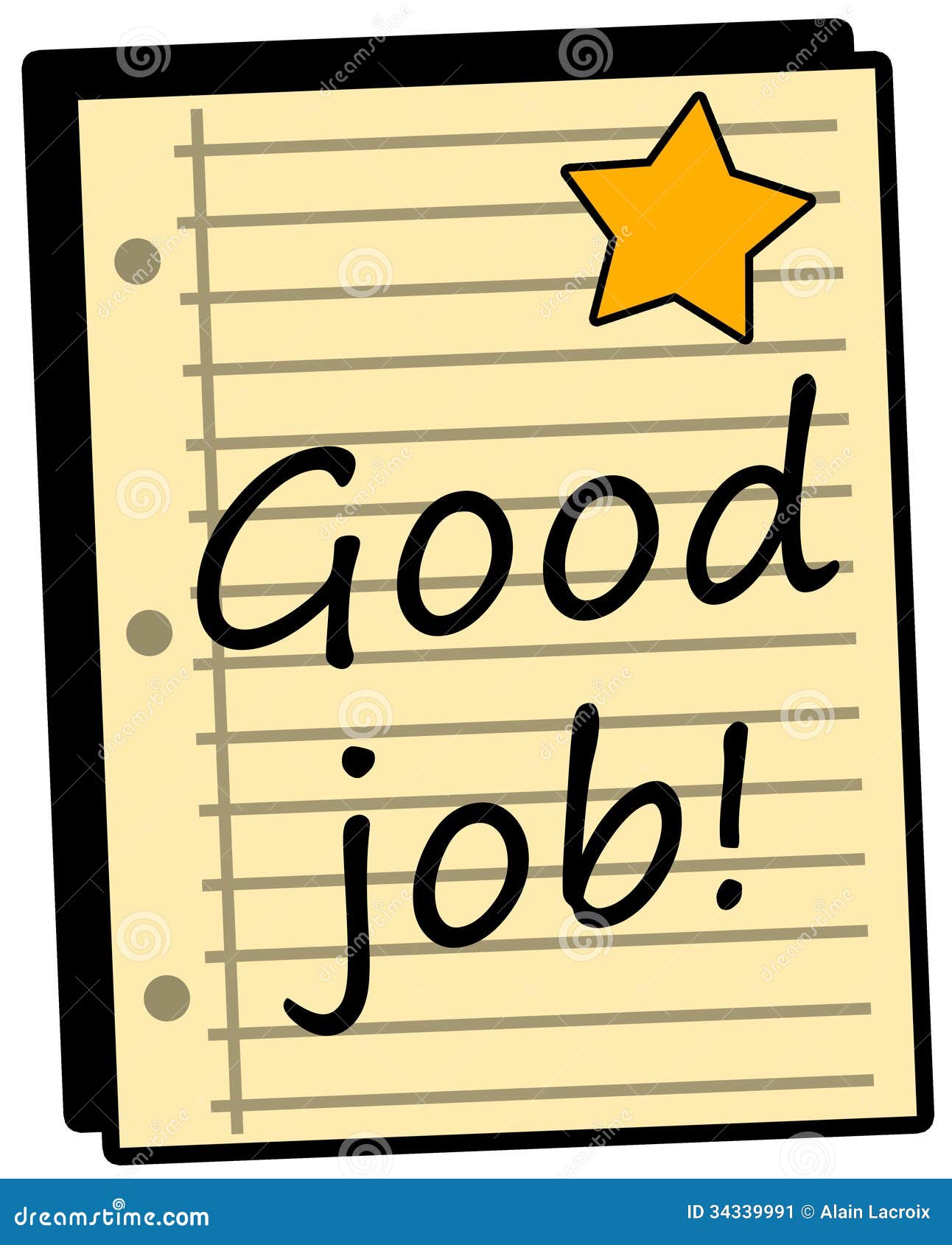 Good job stock illustration. Illustration of performance - 34339991