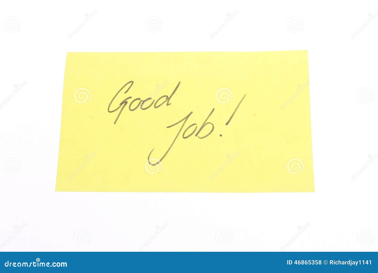 Good Job stock photo. Image of congratulations, message - 46865358