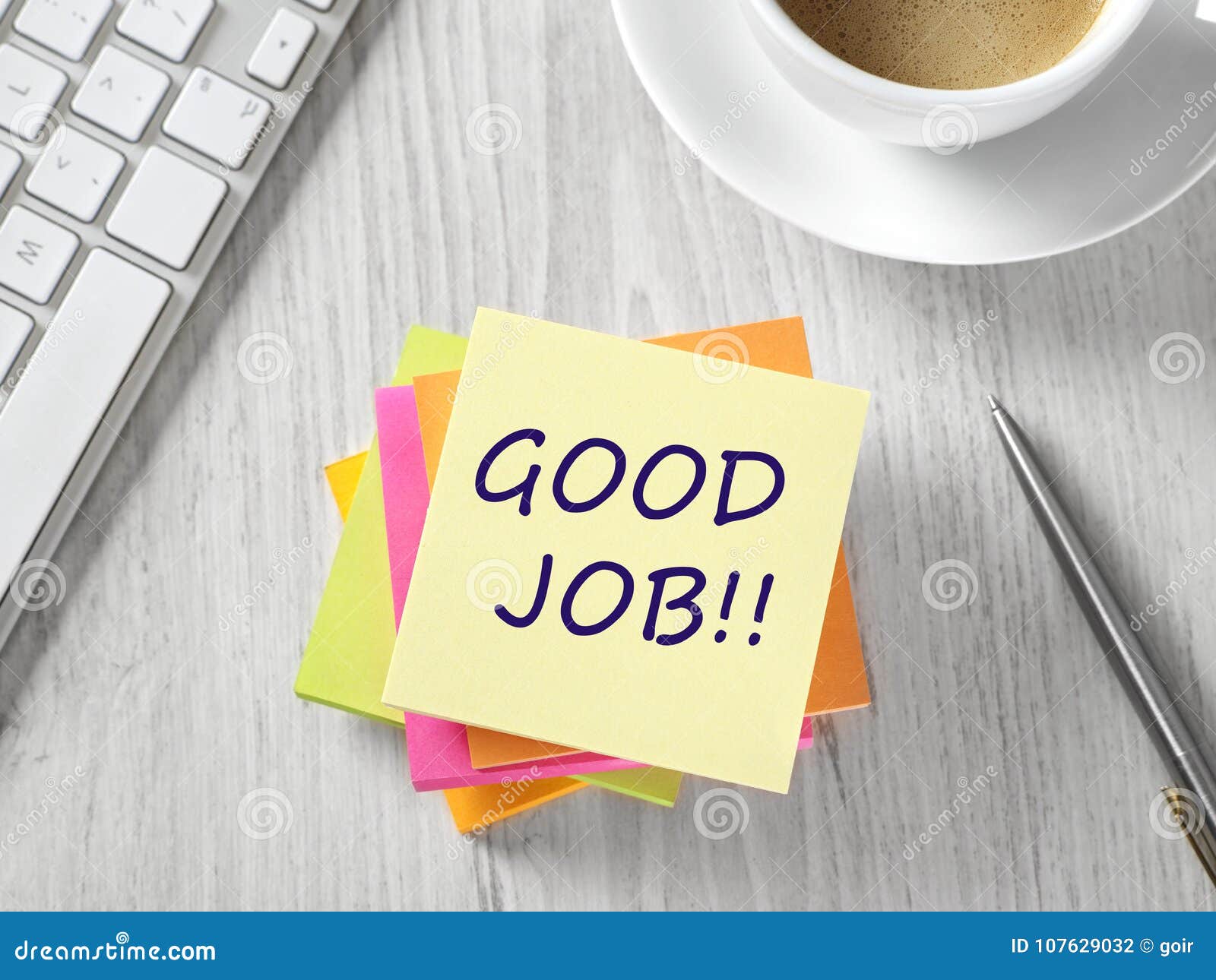 Good job message stock photo. Image of message, coffee - 107629032
