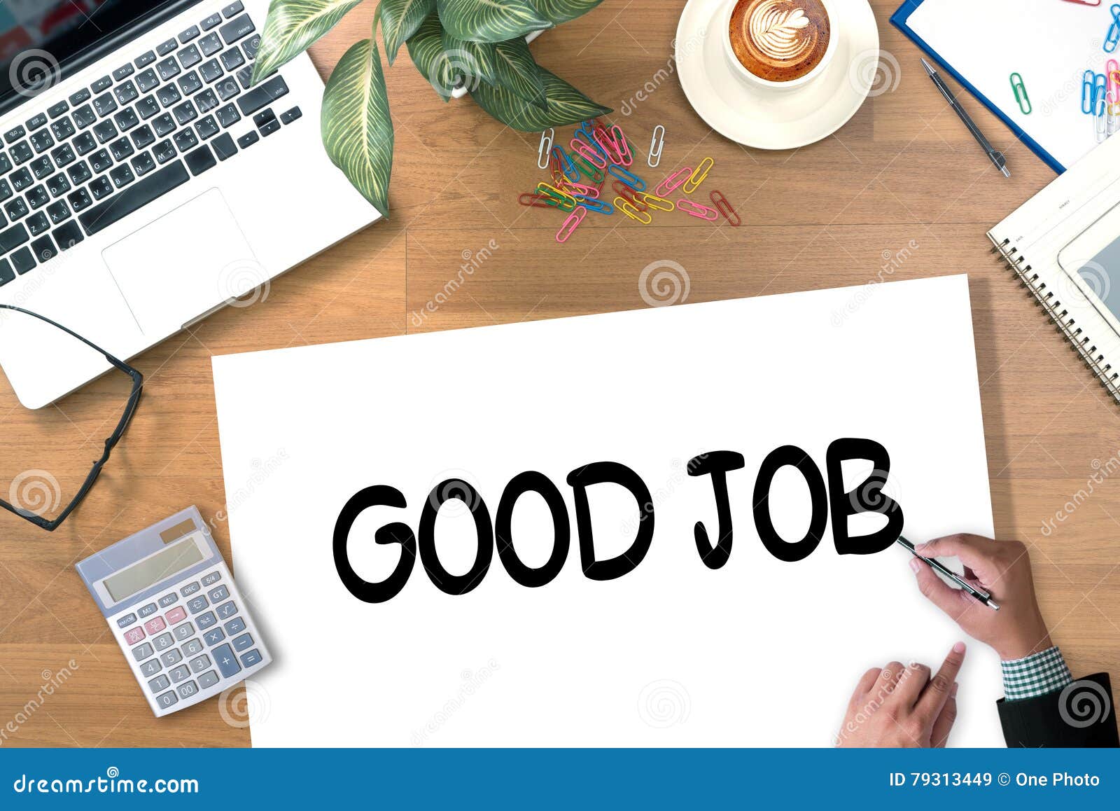 Good Job Perfect Success stock illustration. Illustration of office ...