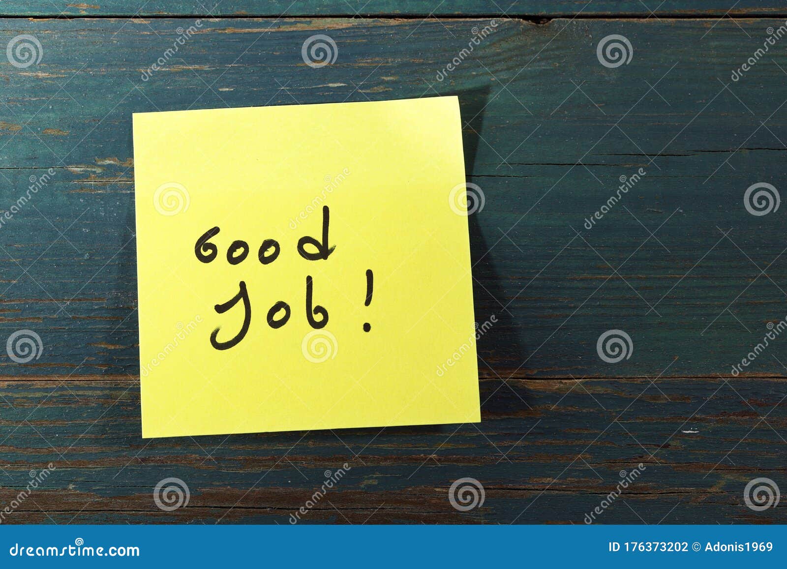 Good job post it stock photo. Image of business, cheering - 176373202