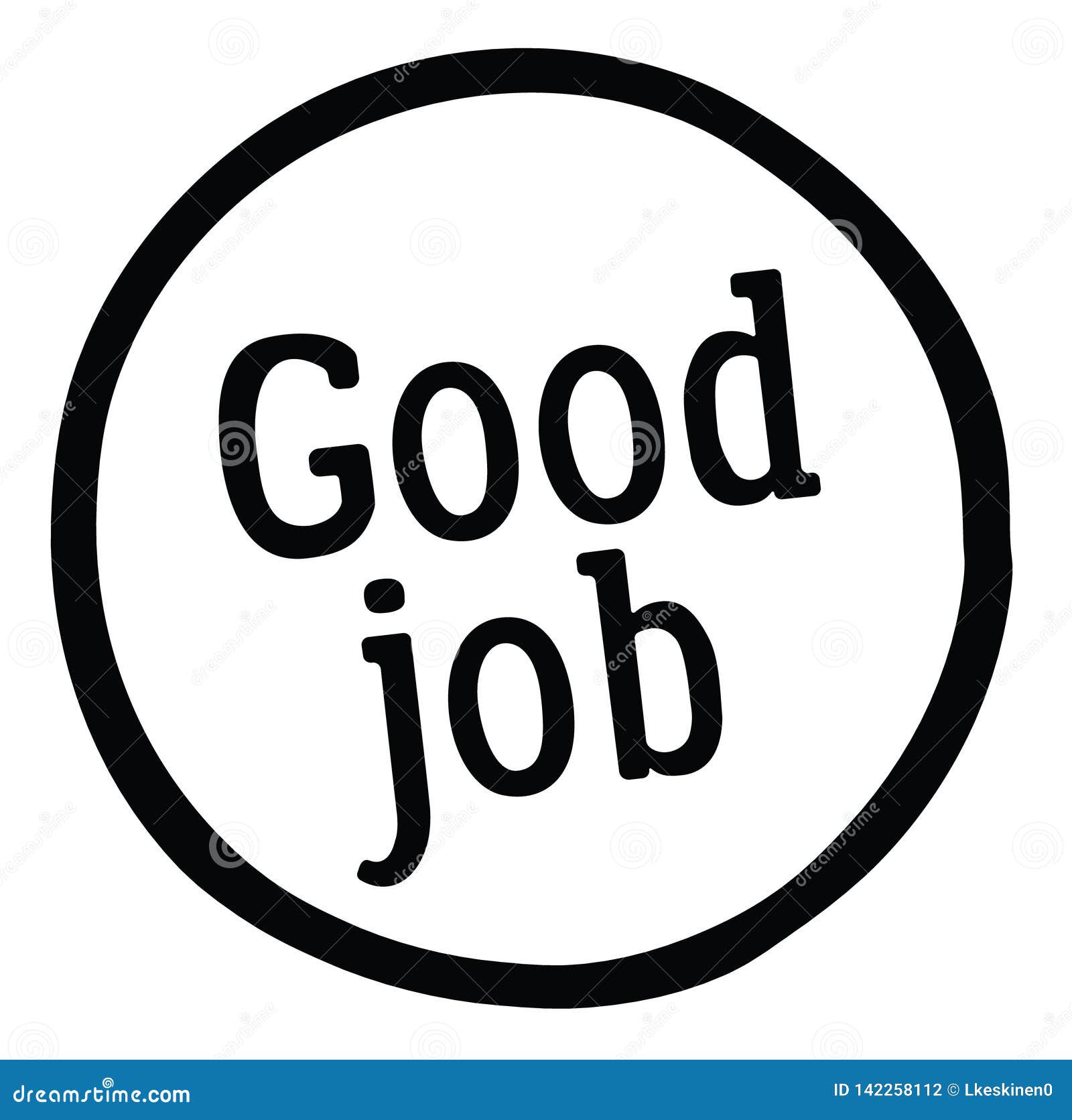 Good Job stamp stock vector. Illustration of successful - 142258112
