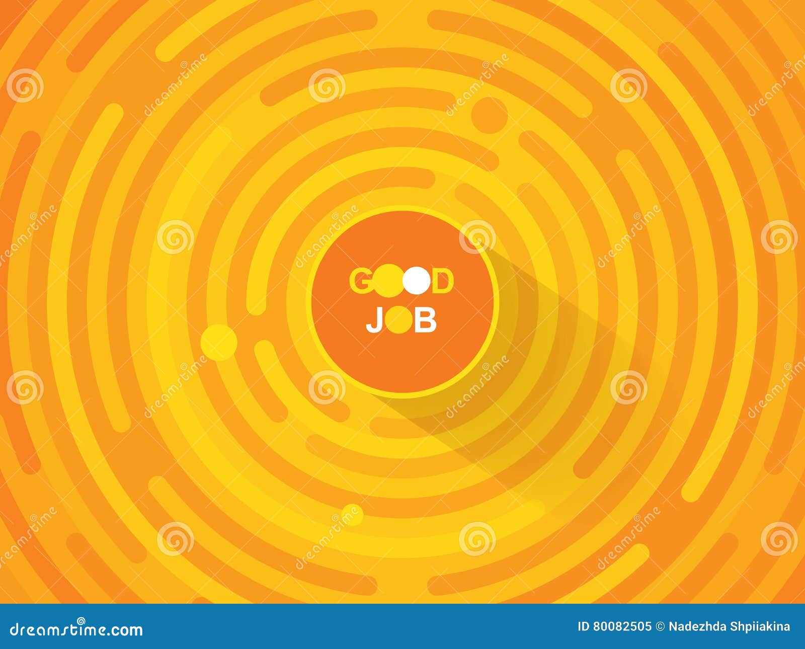 Good Job Template. Place for Text. Copy, Paste. Victory Background with ...