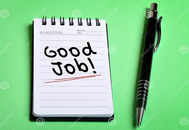 Good Job word stock photo. Image of achievement, congratulation - 54565536