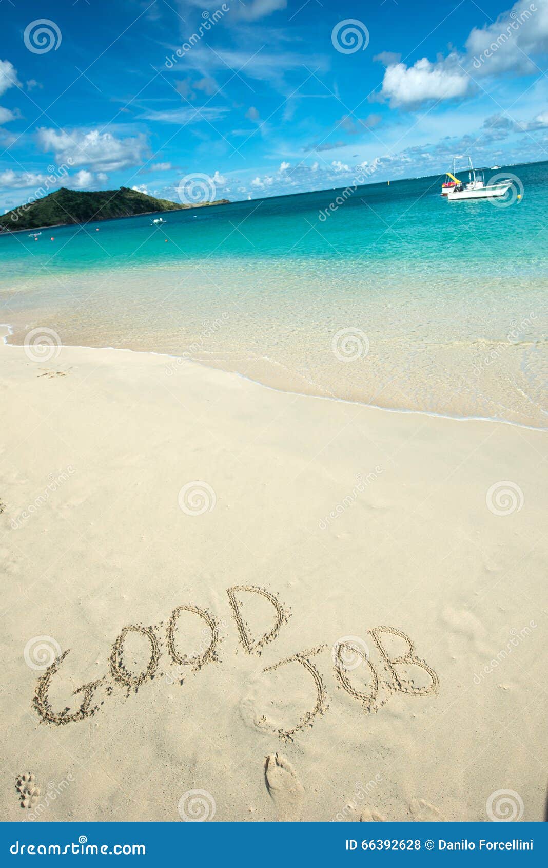 Good job stock photo. Image of tropical, coast, maarten - 66392628