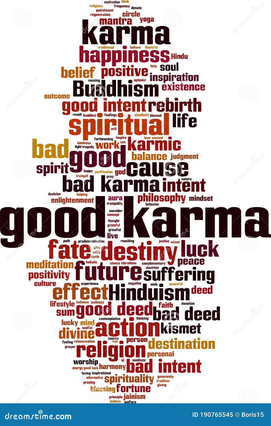Good karma word cloud stock vector. Illustration of life - 190765545