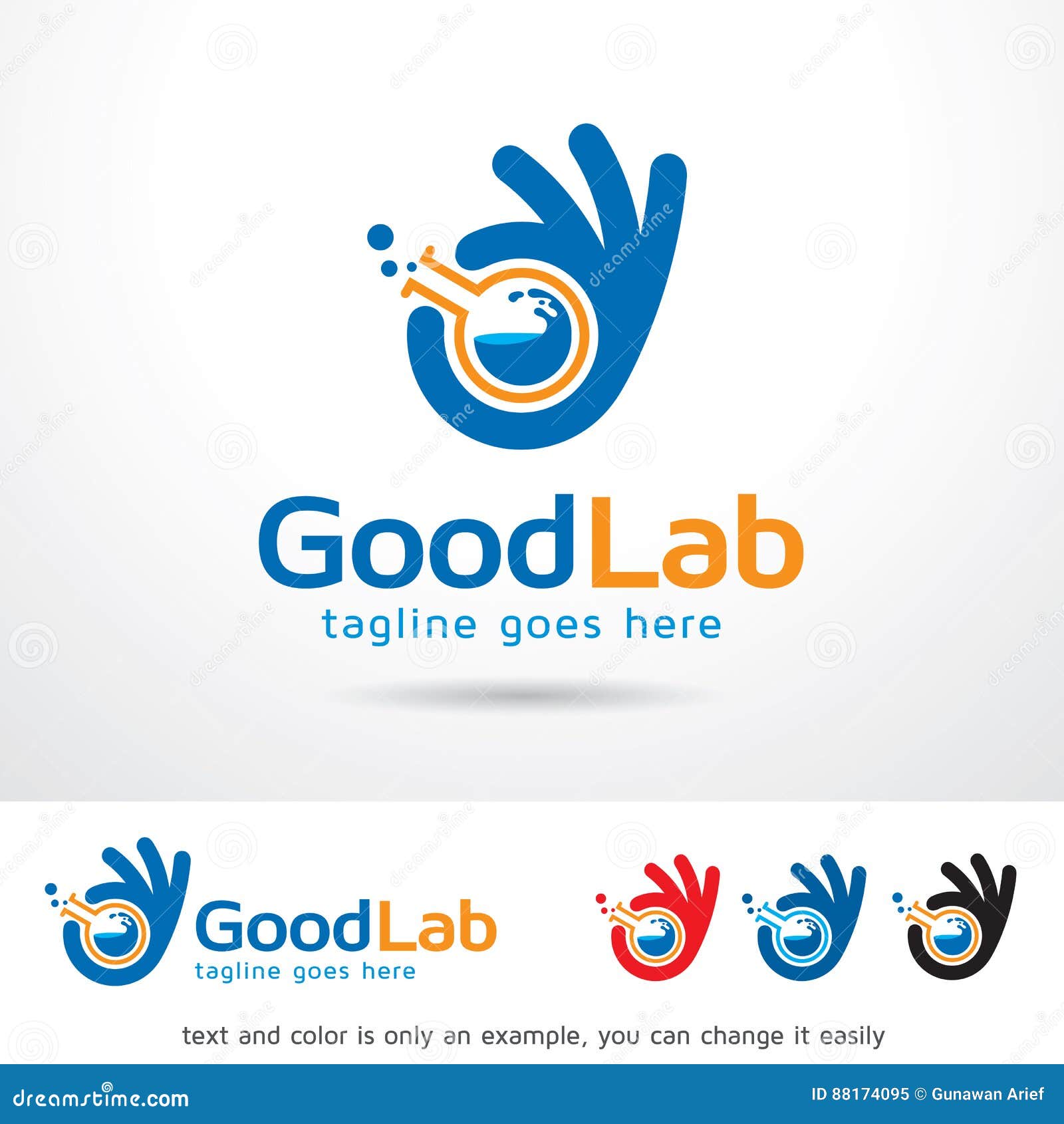 Good Lab Logo Template Design Vector Stock Vector - Illustration of ...