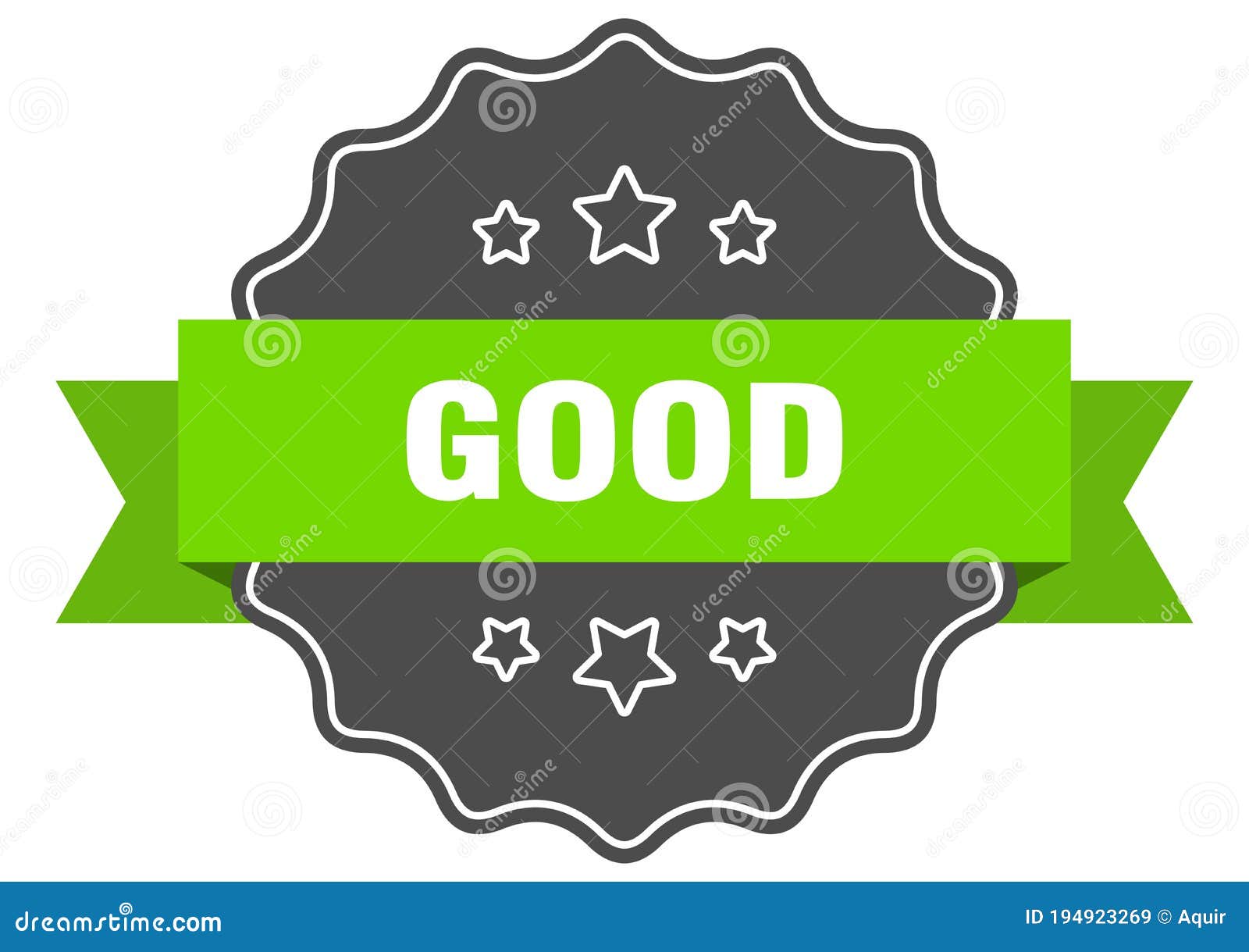 Good label stock vector. Illustration of green, label - 194923269