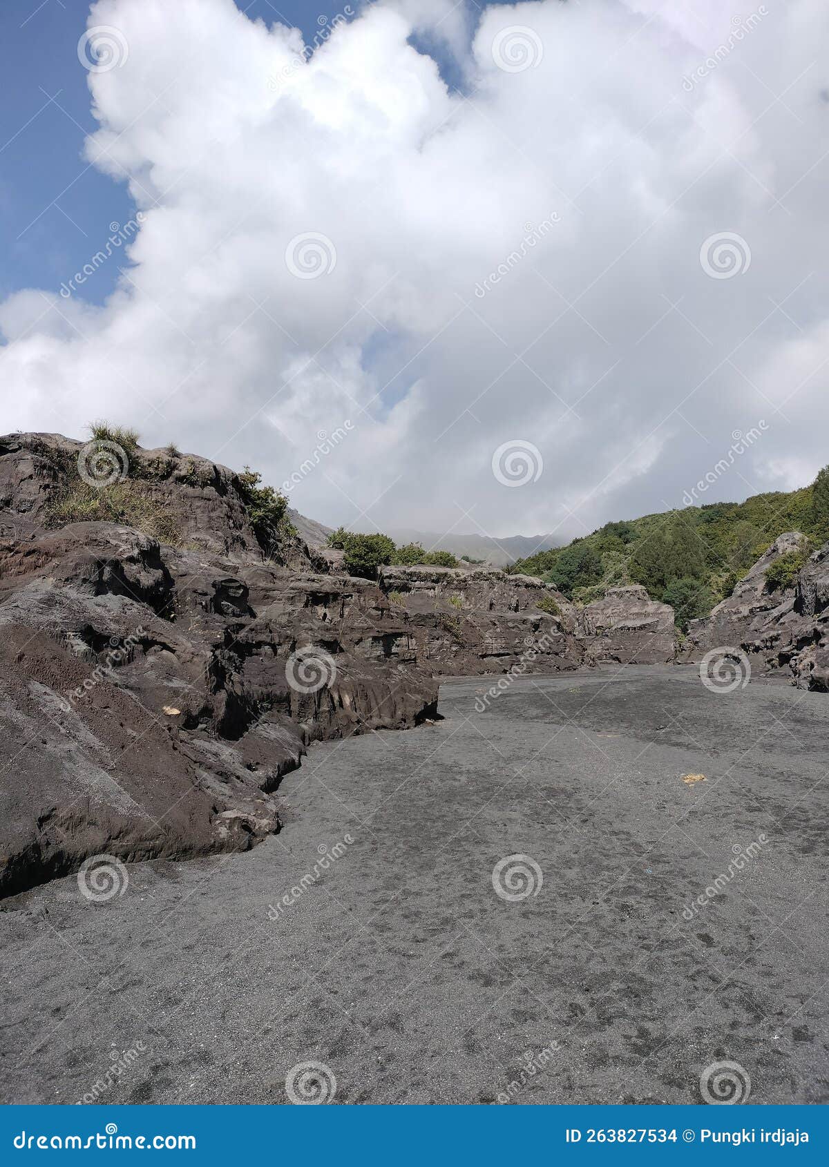 Good Lava flow in Mountain stock photo. Image of lava - 263827534