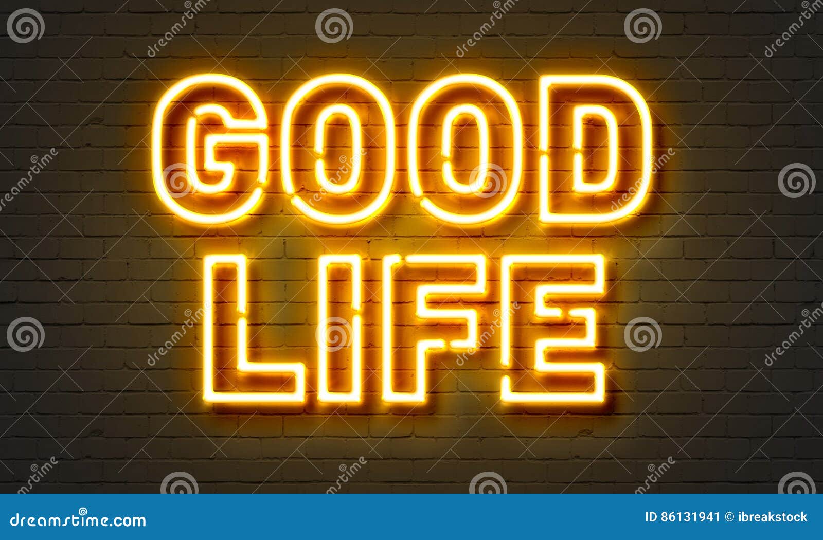 Good life neon sign stock image. Image of element, object - 86131941