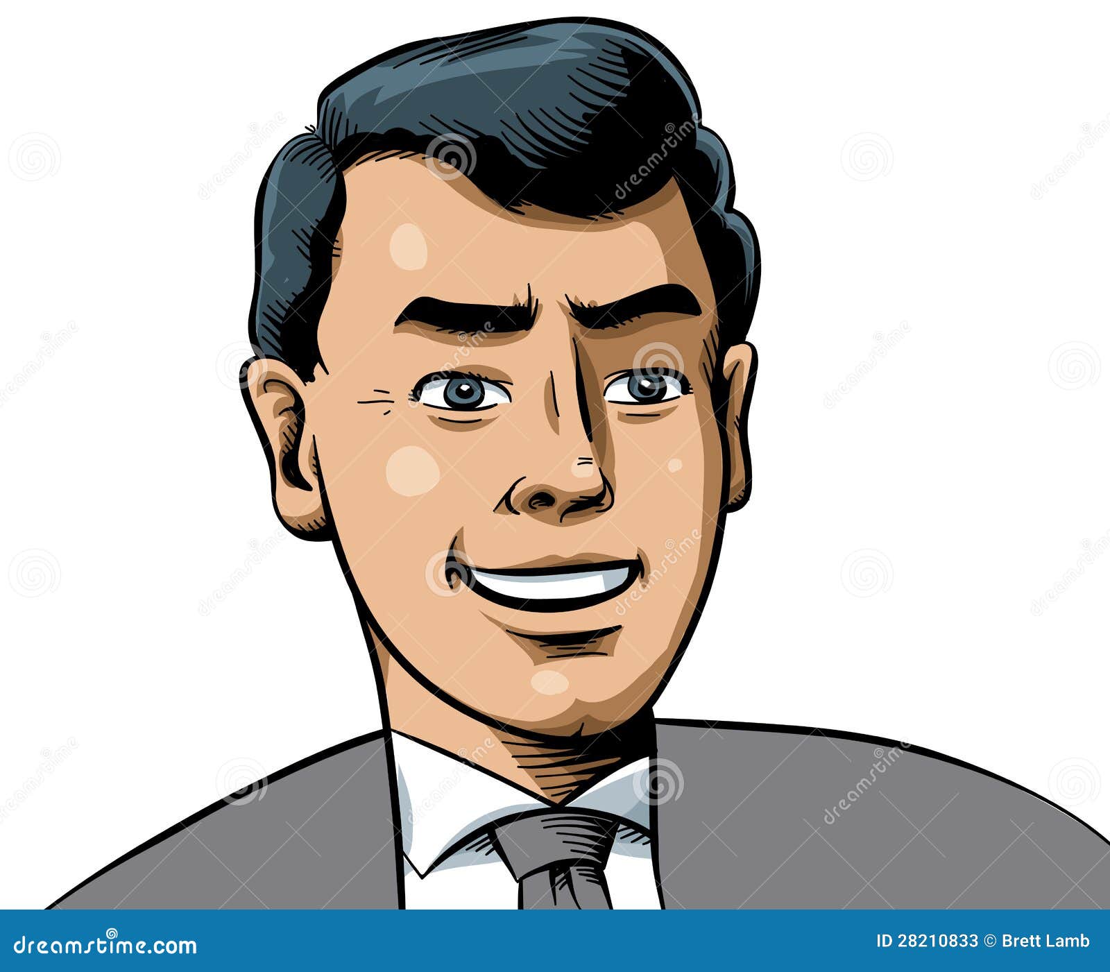 Good-looking Businessman stock illustration. Illustration of ...
