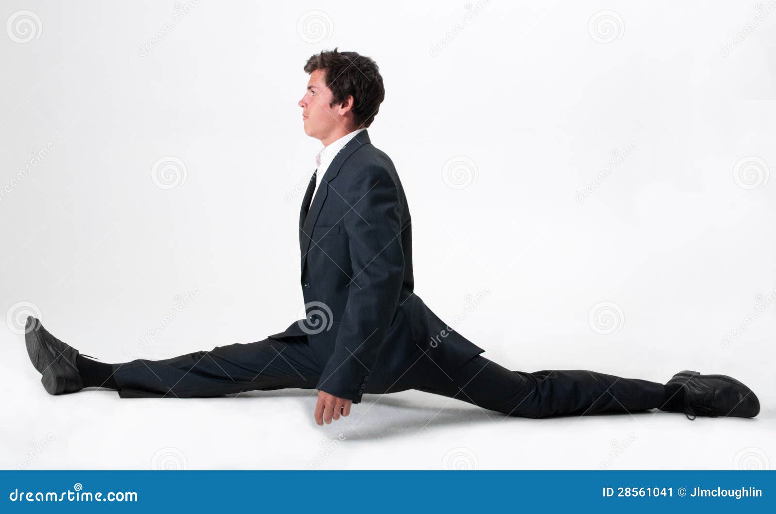 Good-looking Businessman Doing Splits Stock Image - Image of splits ...