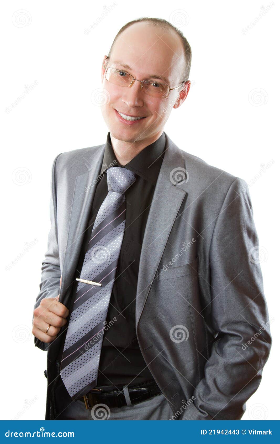 Good Looking Casual Young Businessman Isolated Stock Image - Image of ...