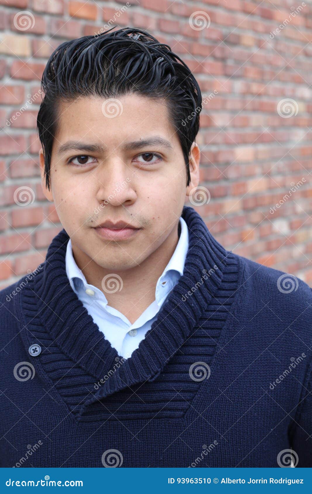 Good Looking Hispanic Male Isolated Stock Photo - Image of native ...