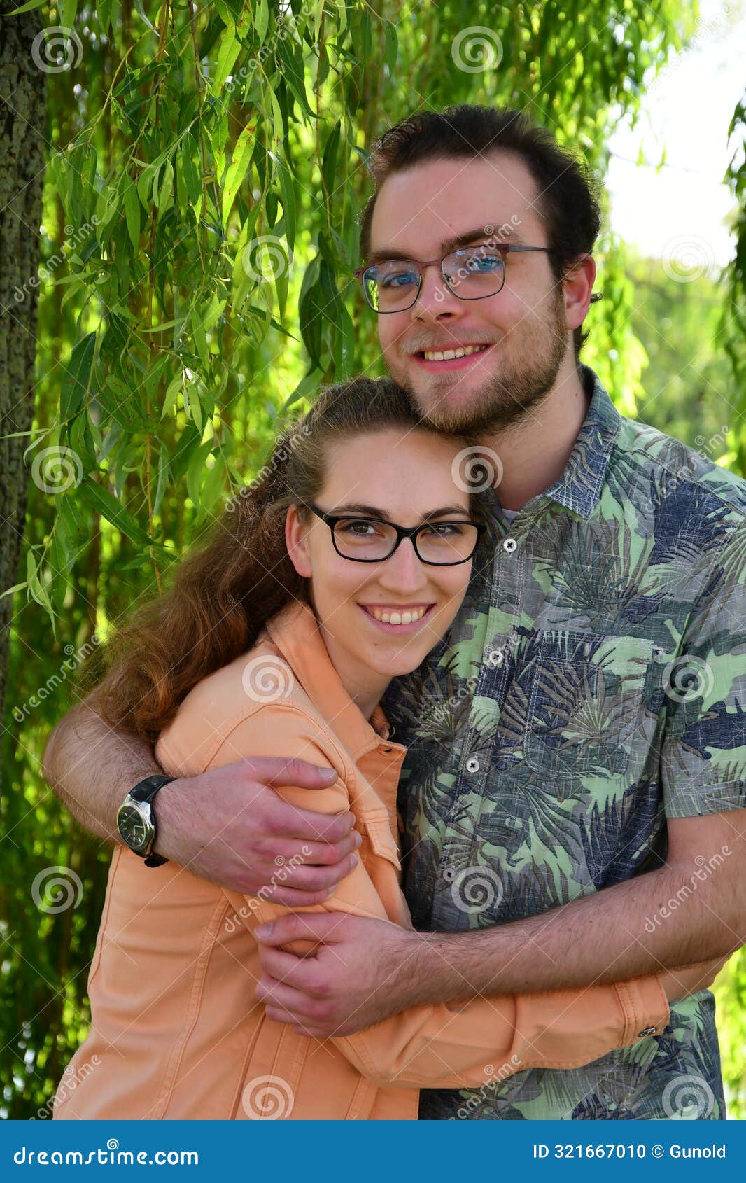 Good Looking Loving Couple Outside in the Park Stock Photo - Image of ...