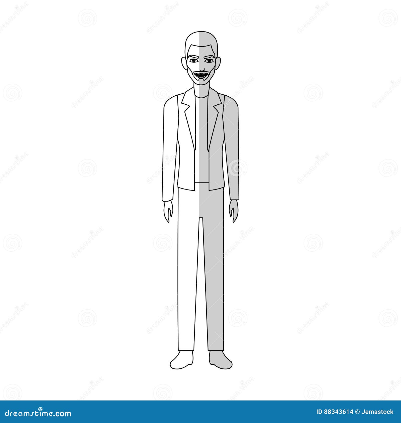 Good looking man stock illustration. Illustration of manager - 88343614