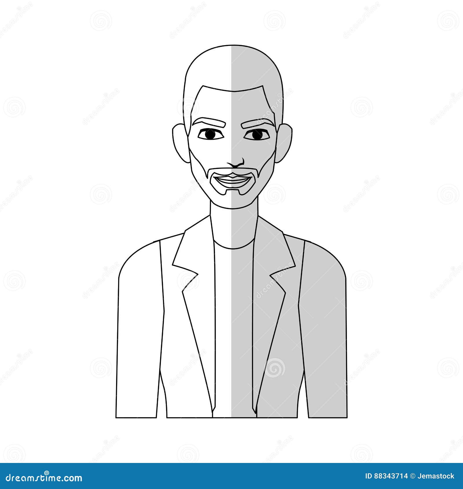 Good looking man stock illustration. Illustration of clipart - 88343714