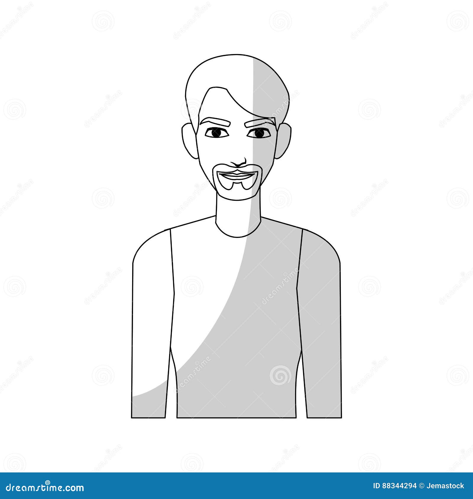 Good looking man stock illustration. Illustration of design - 88344294