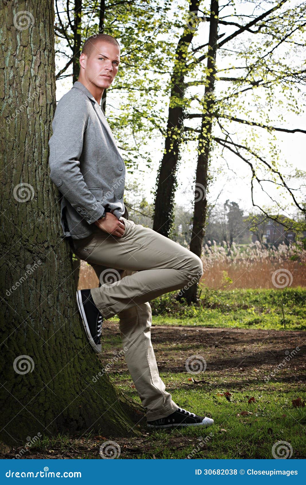 Good looking man outdoor stock photo. Image of attractiveness - 30682038
