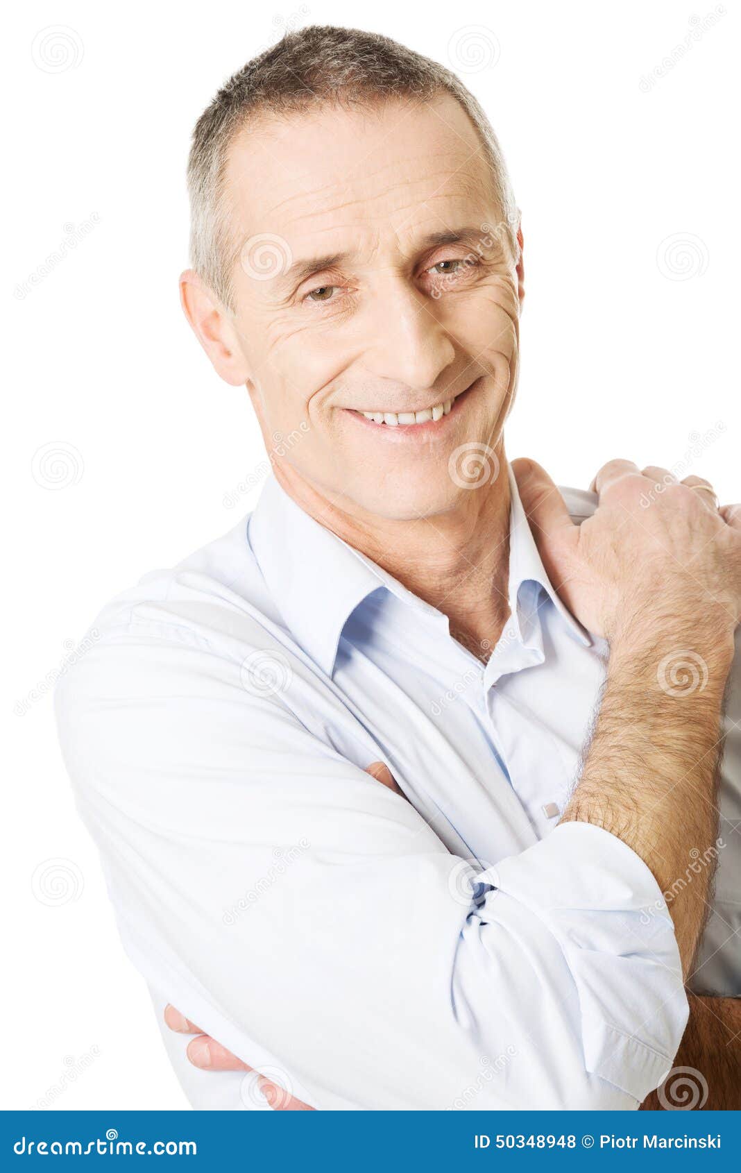 Good Looking Man Touching Shoulder Stock Photo - Image of activity ...