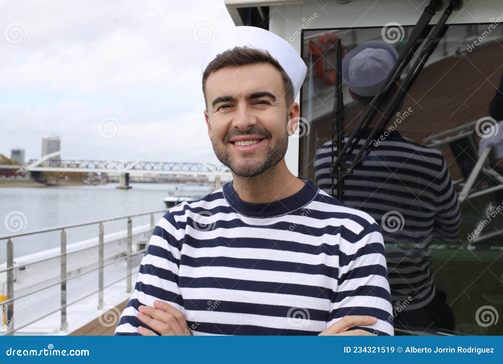 Good Looking Seaman in Ship Stock Image - Image of sailor, captain ...