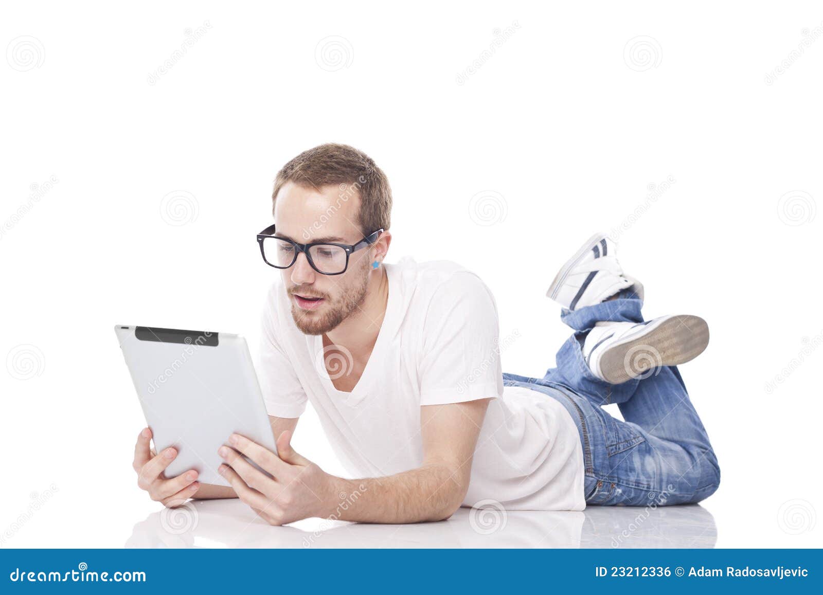 Good Looking Smart Nerd Man with Tablet Computer Stock Photo - Image of ... Good Looking Smart Nerd Man with Tablet Computer Stock Photo - Image of ...